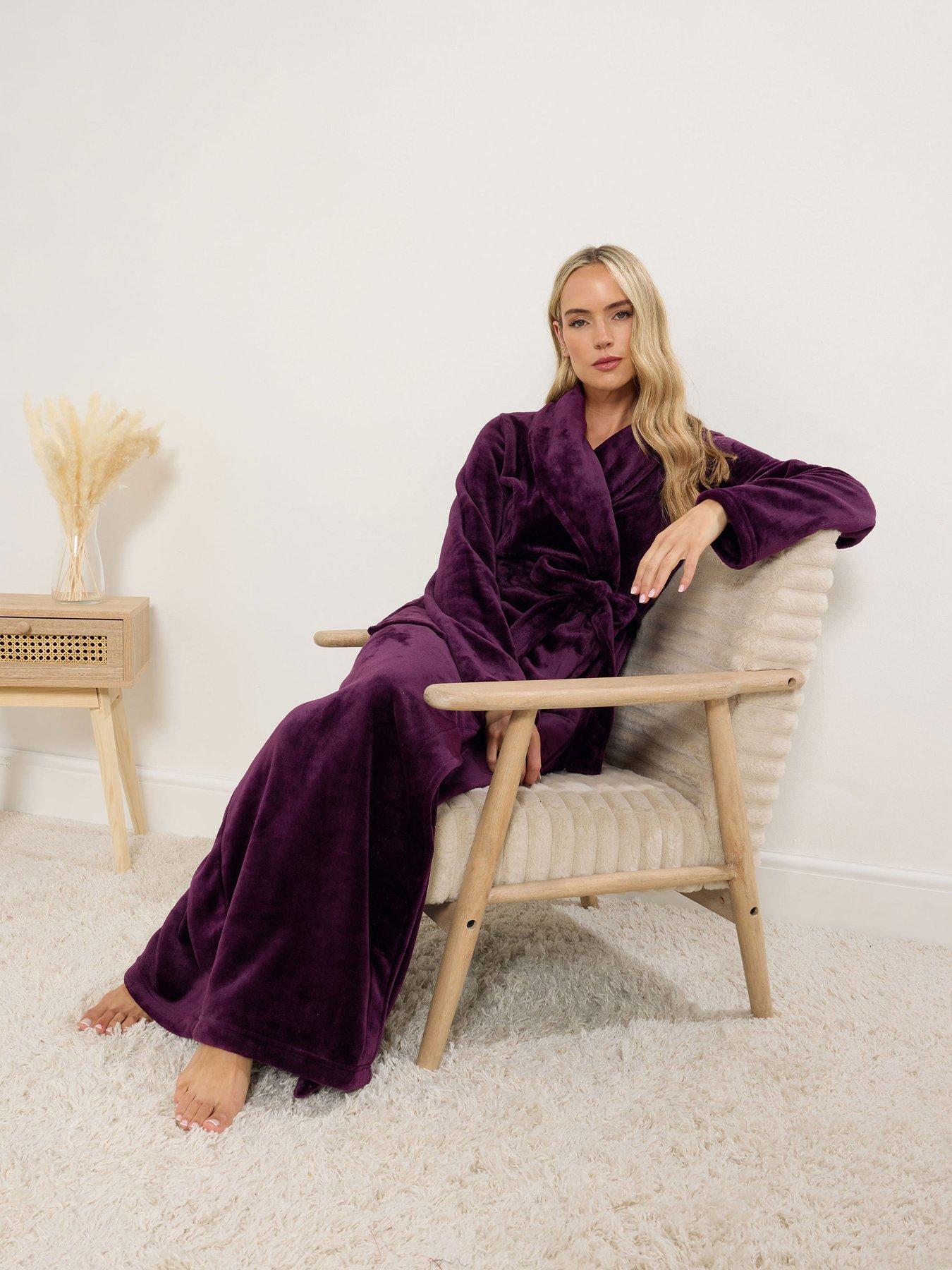 Long Tall Sally Tall Super Luxe Shawl Maxi Robe - Red | Very