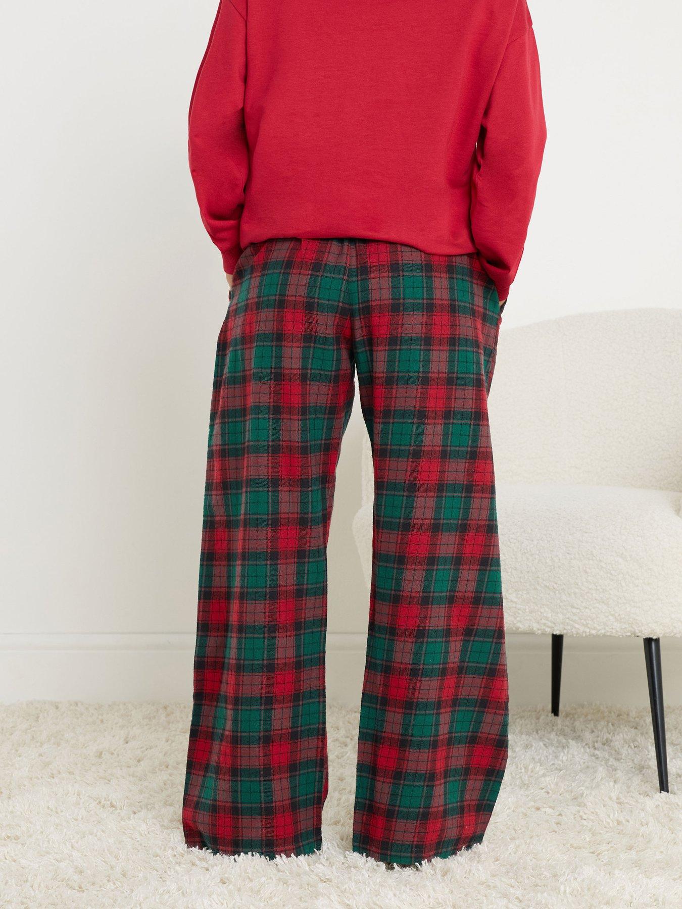 PixieGirl Petite Check Pyjama Pants - Red | Very