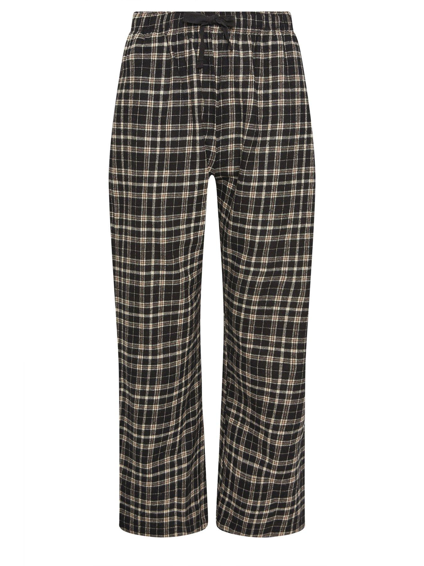 PixieGirl Petite Check Pyjama Pants - Black | Very