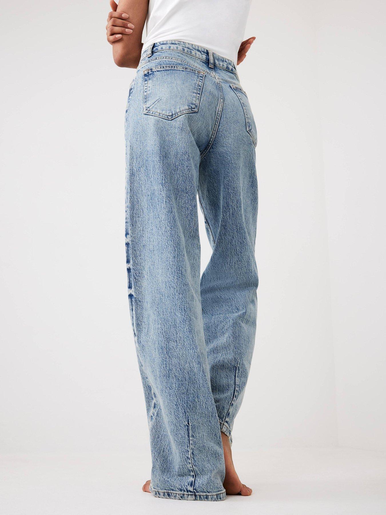Mint Velvet Mid Indigo Workable Wide Jean - Blue | Very