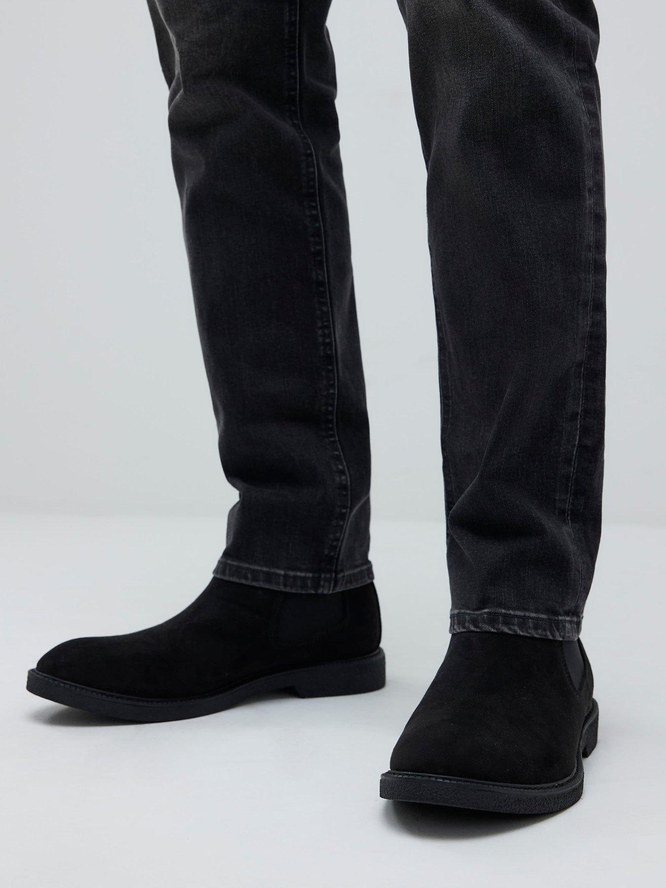 River Island Crepe Sole Chelsea Boot - Black | Very