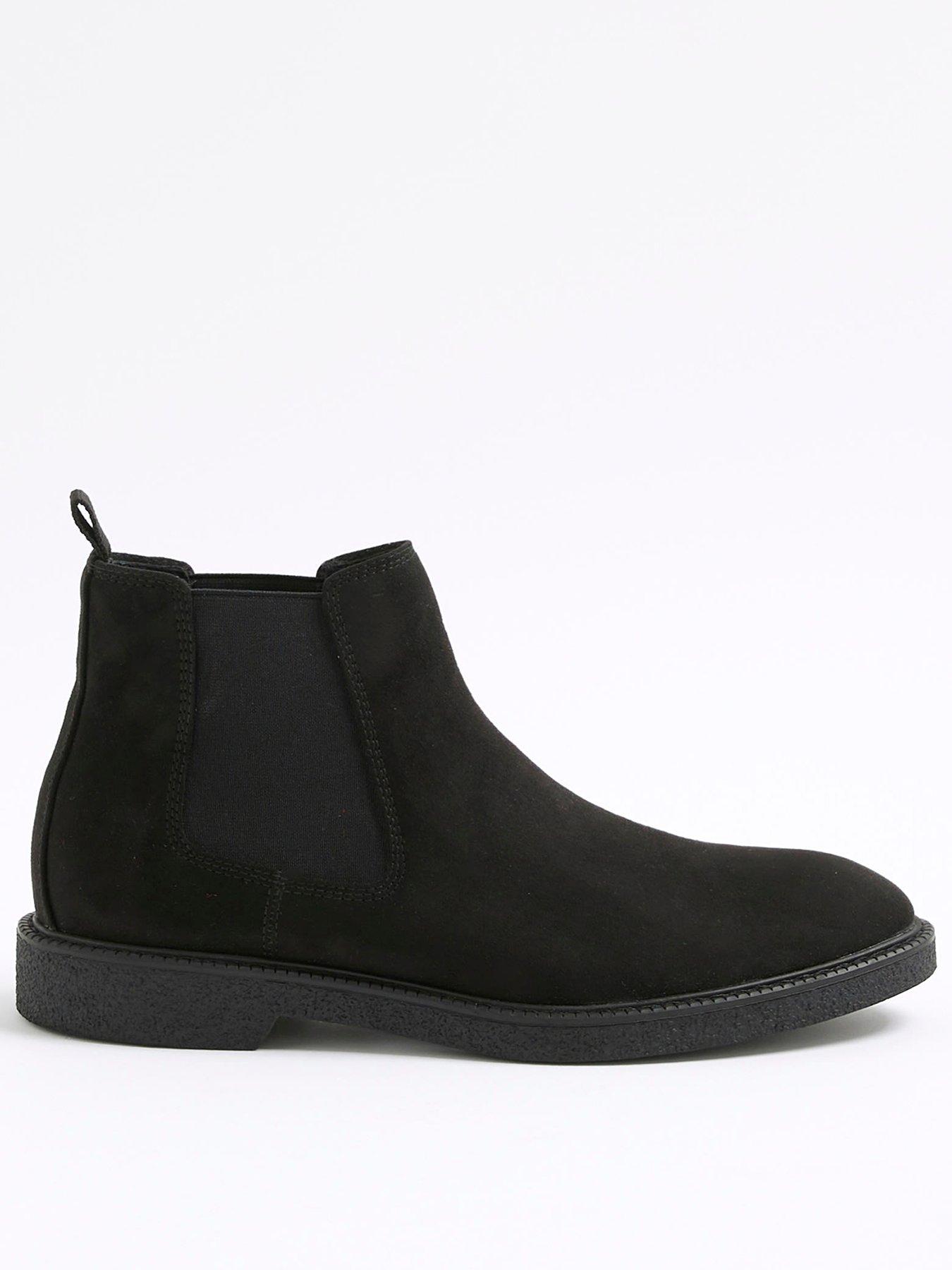 River Island Crepe Sole Chelsea Boot - Black | Very