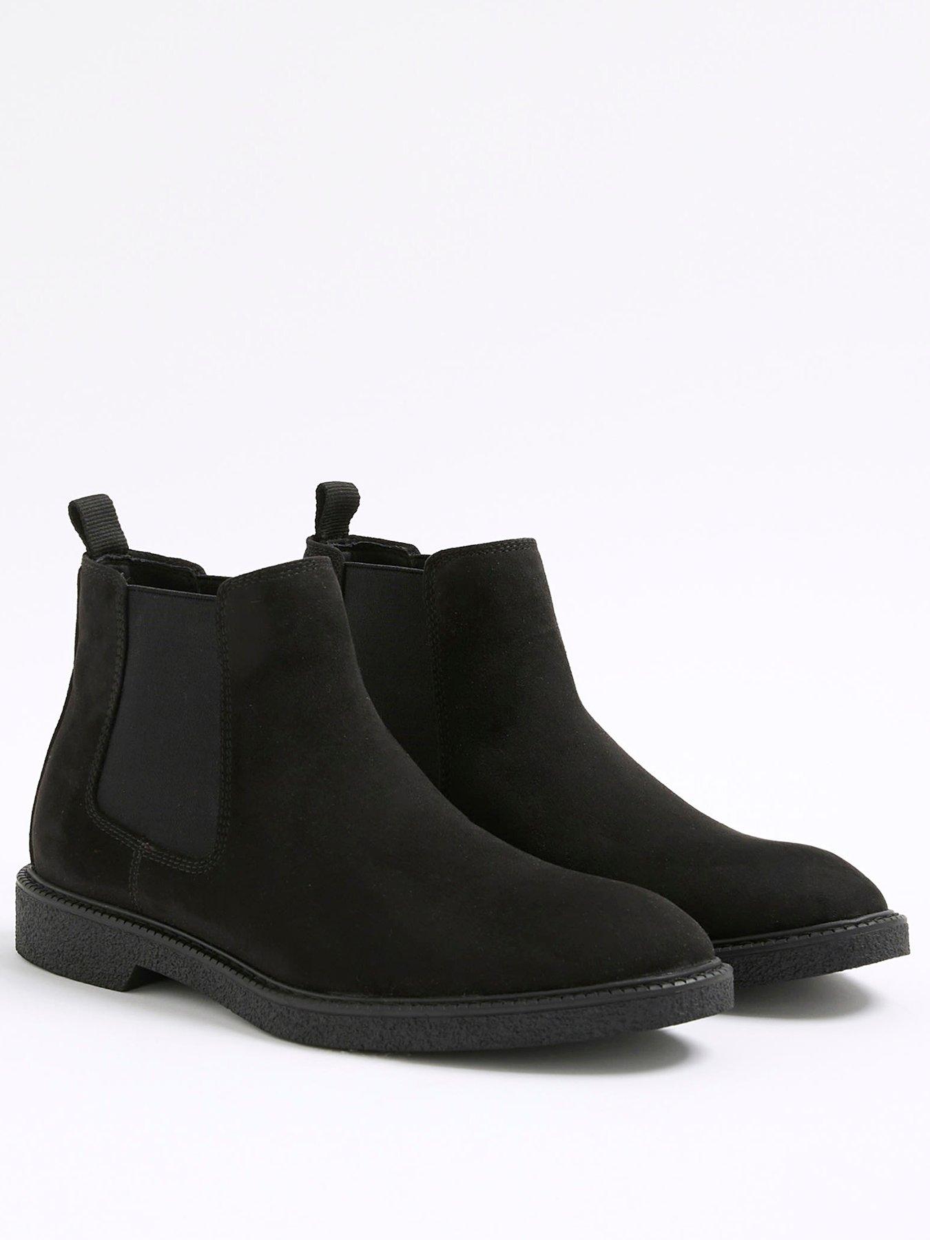 River Island Crepe Sole Chelsea Boot - Black | Very