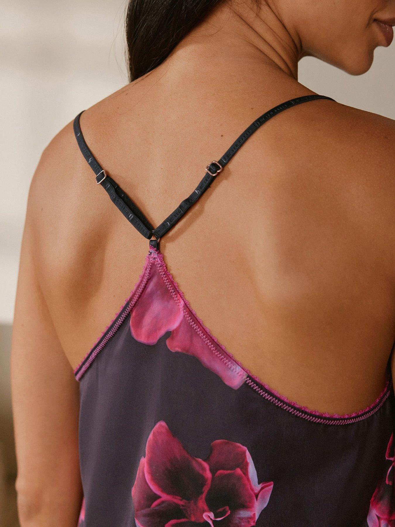 B By Ted Baker Floral Satin Cami Pyjama - Purple | Very