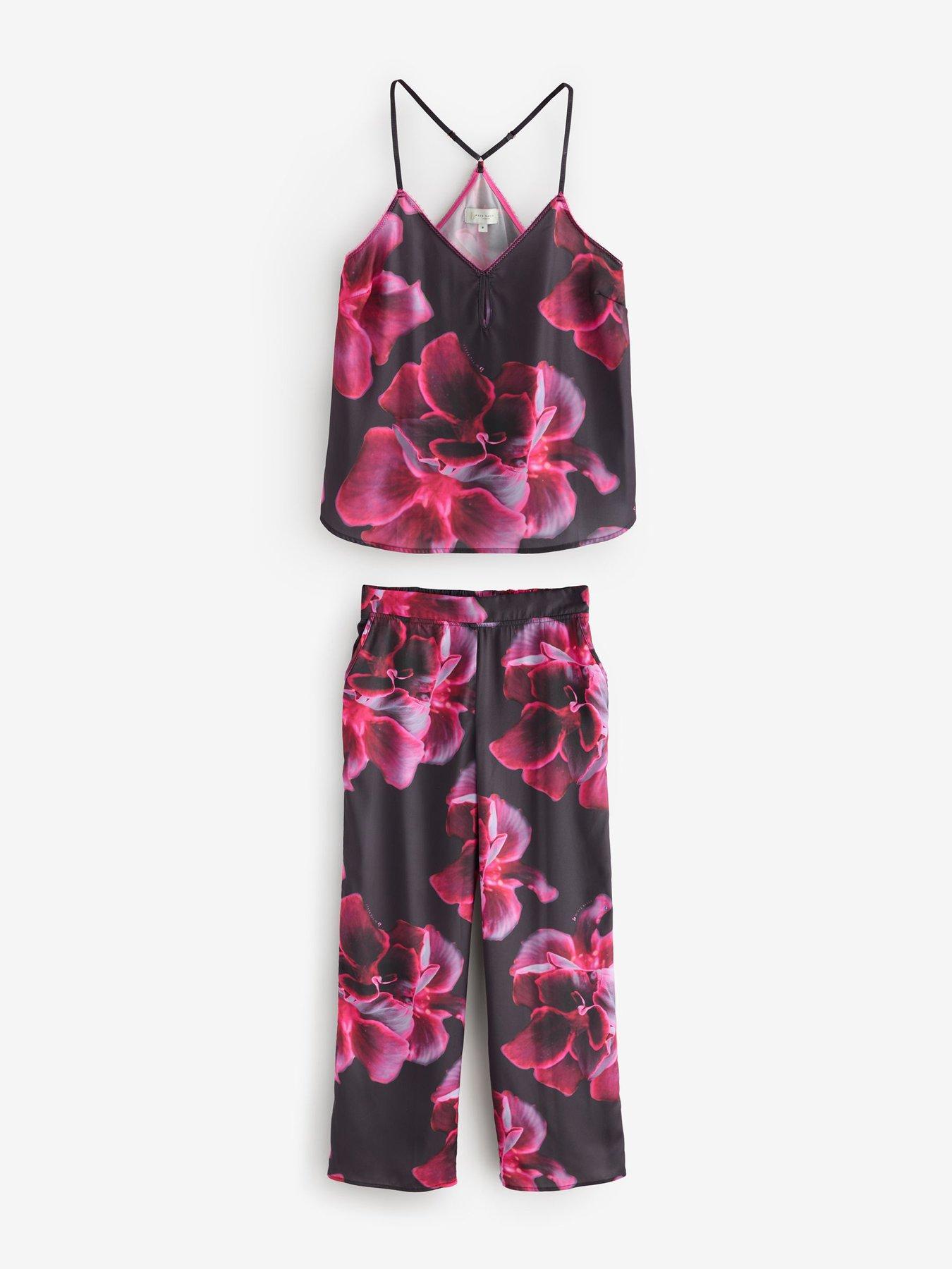 B By Ted Baker Floral Satin Cami Pyjama - Purple | Very