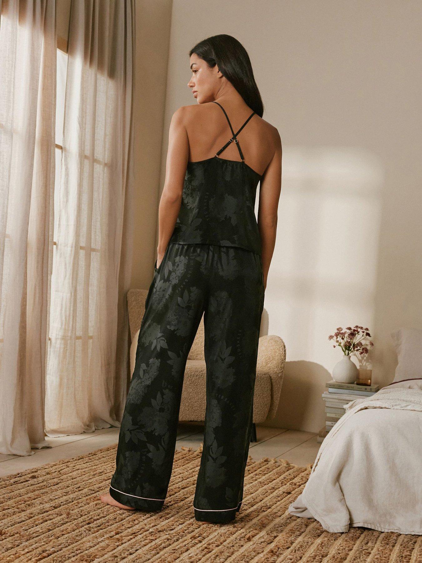 B By Ted Baker Jacquare Cami Pyjama Set - Black | Very