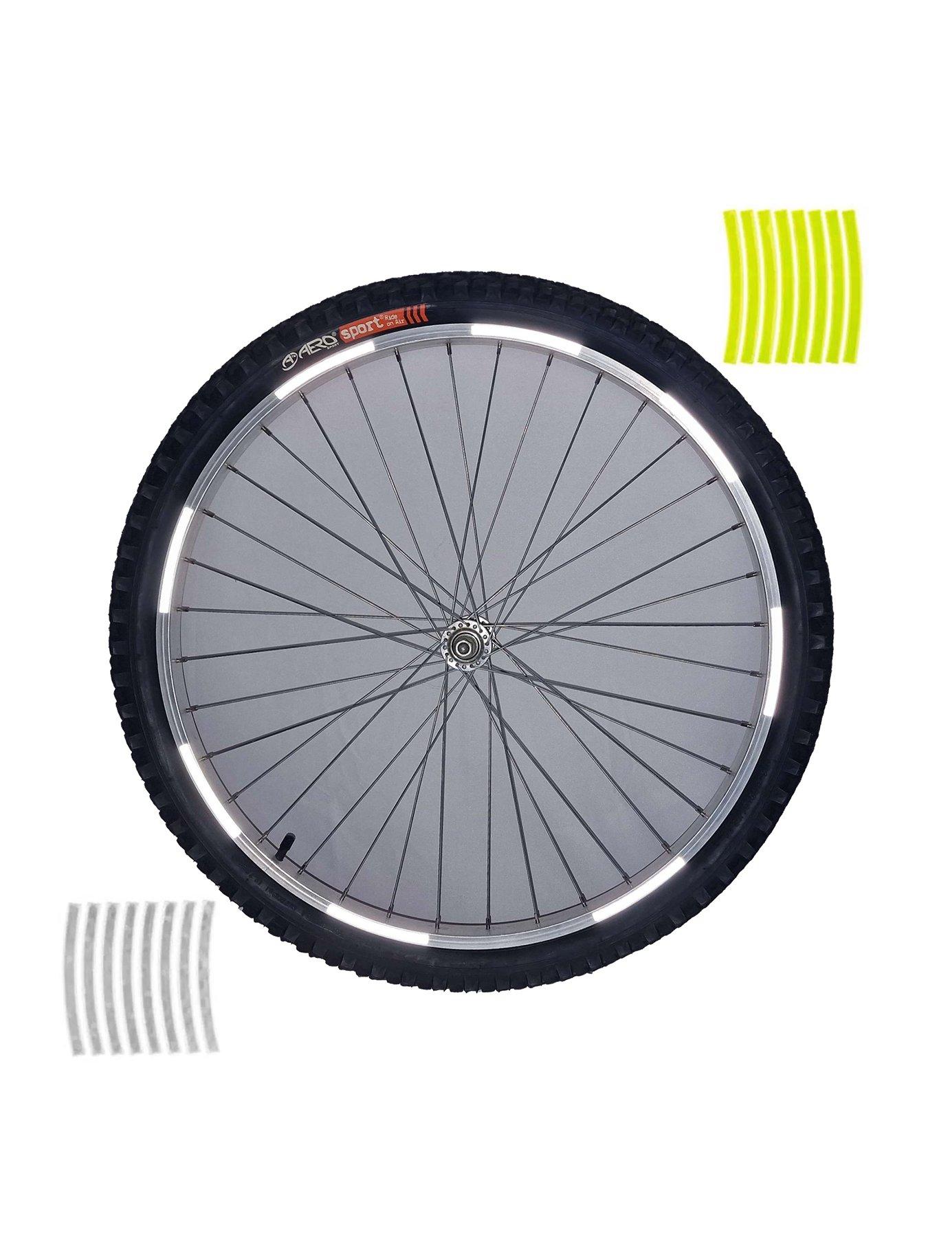 AWE Hi Visibility Bike/Helmet, 3M Scotchlite, Neon/White Reflective ...
