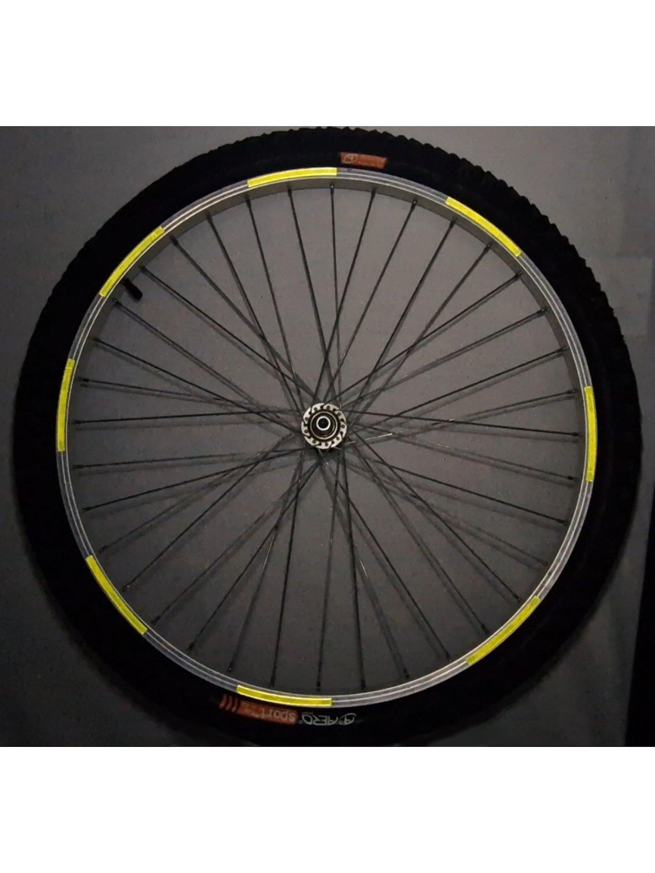 AWE Hi Visibility Bike/Helmet, 3M Scotchlite, Neon/White Reflective ...