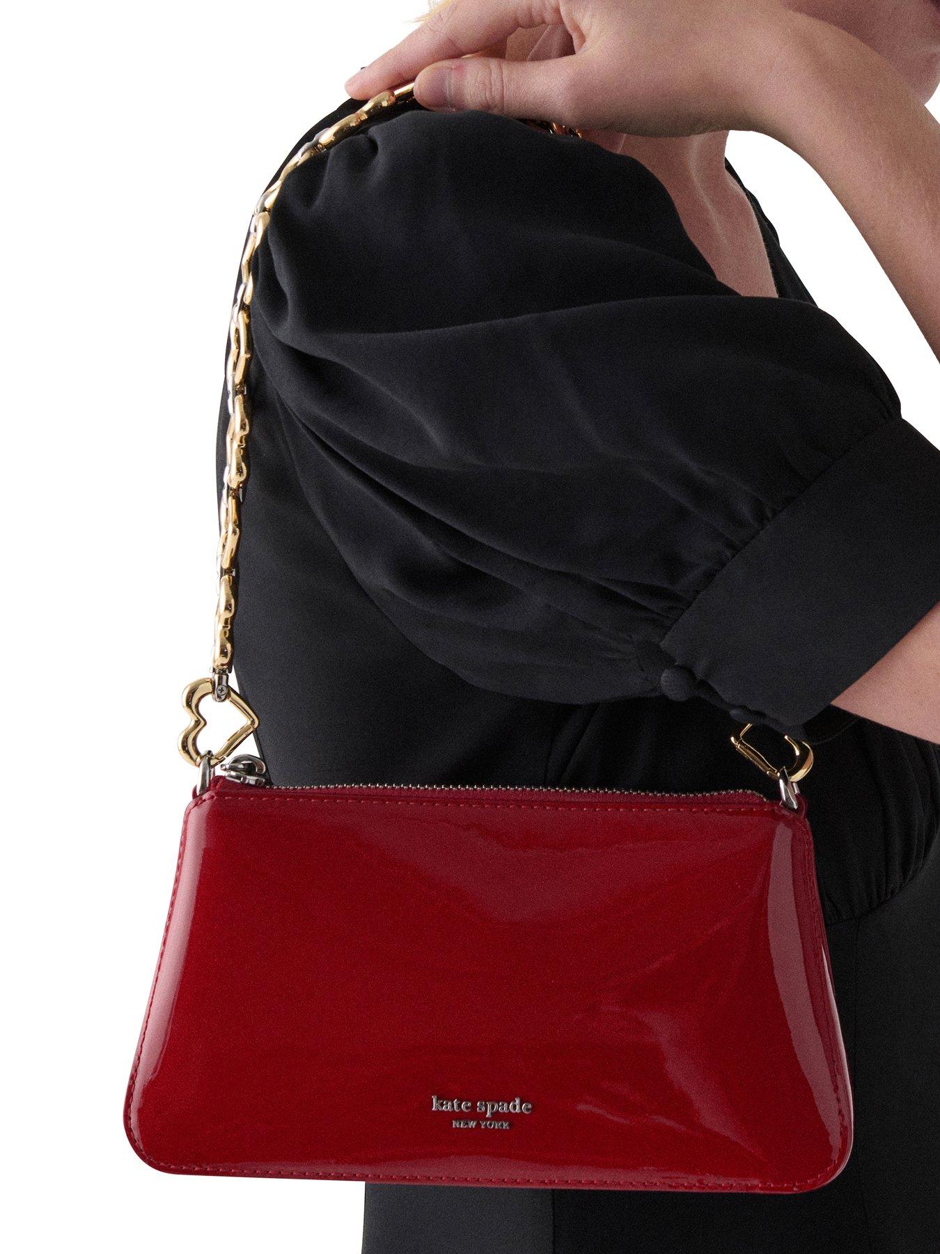 Kate Spade New York Grace Patent Leather Heart Pochette - Red | Very
