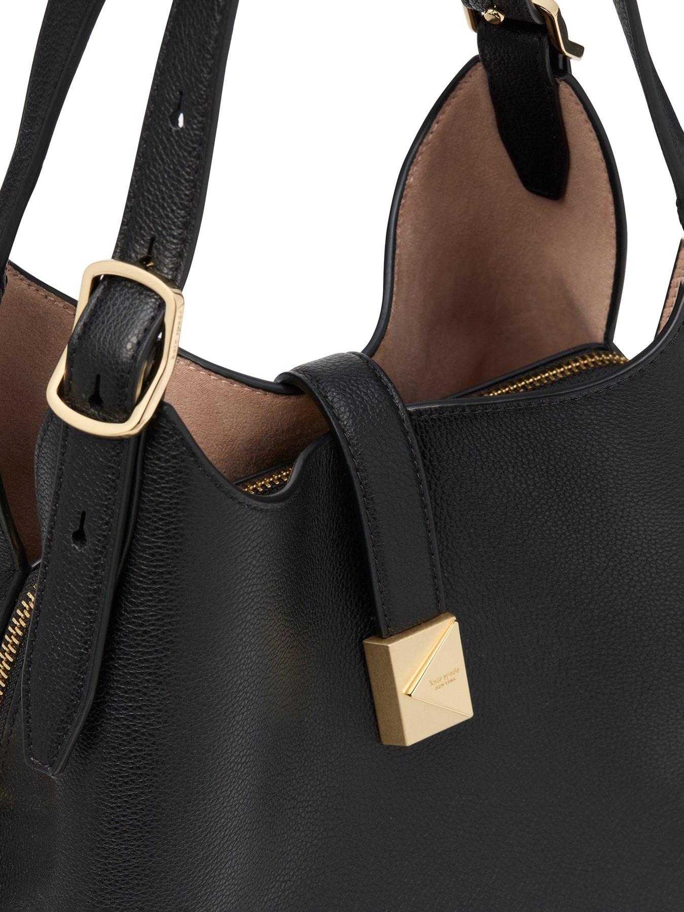 Kate Spade New York Deco Pebbled Leather Crossbody Tote - Black | Very