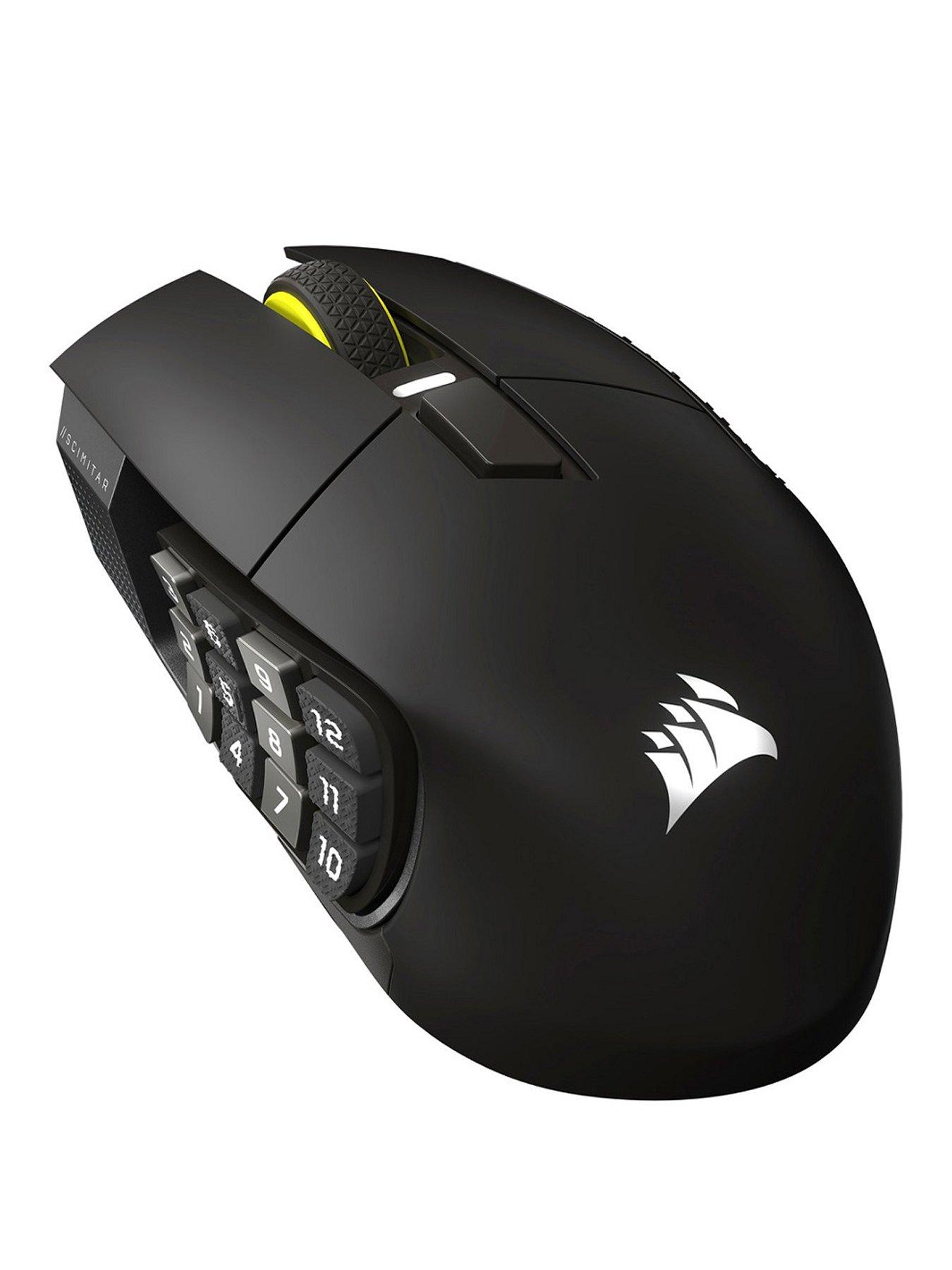 CORSAIR SCIMITAR ELITE WIRELESS SE MMO Gaming Mouse, Gun Metal | Very