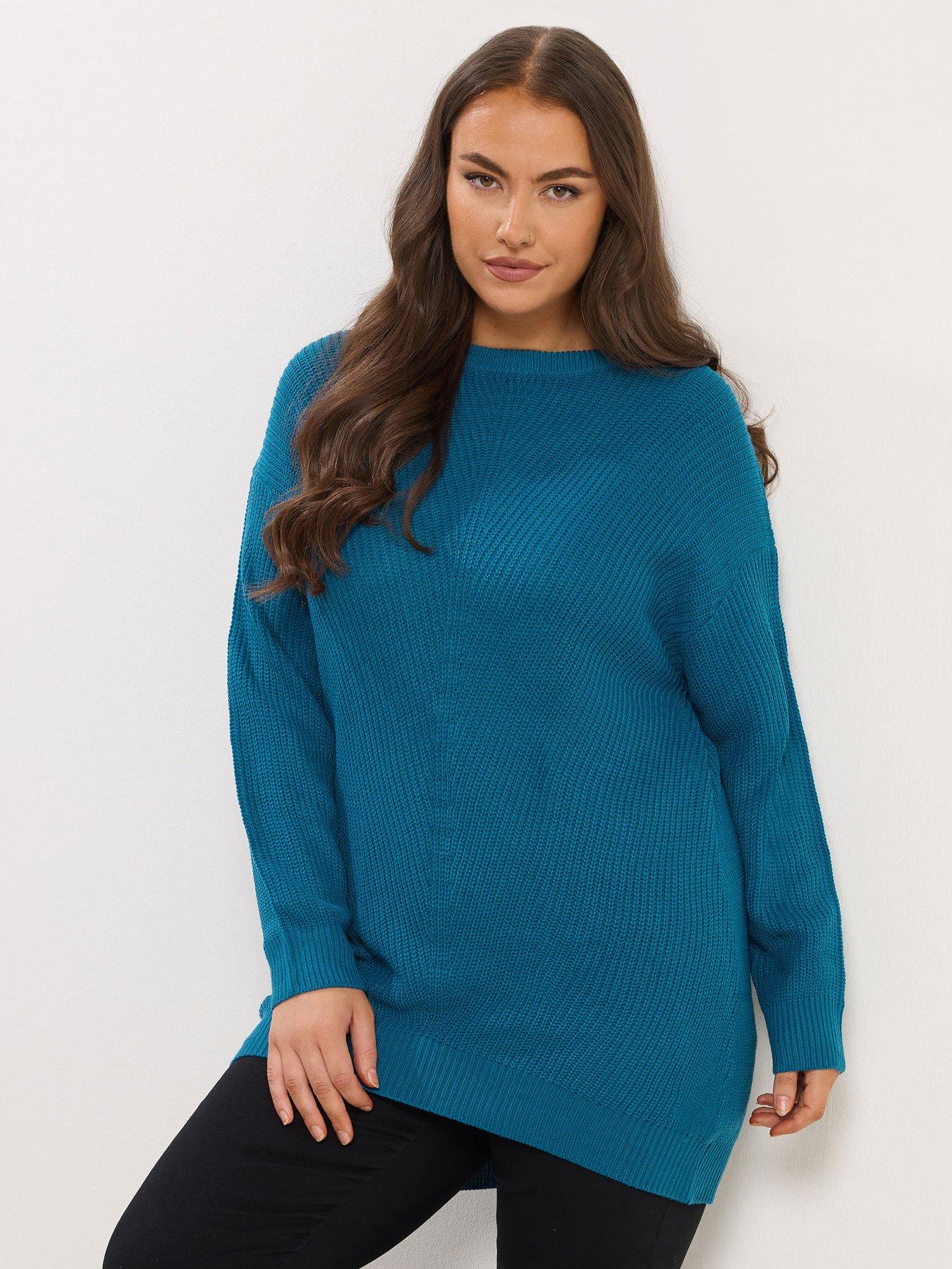 Yours Curve Essential Jumper - Blue | Very
