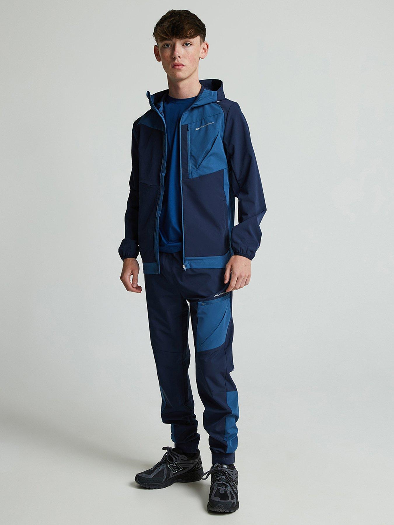 Monterrain Boys Deflect 20 Woven Zt Hood Coat - Iris Black / Ensign Blue | Very