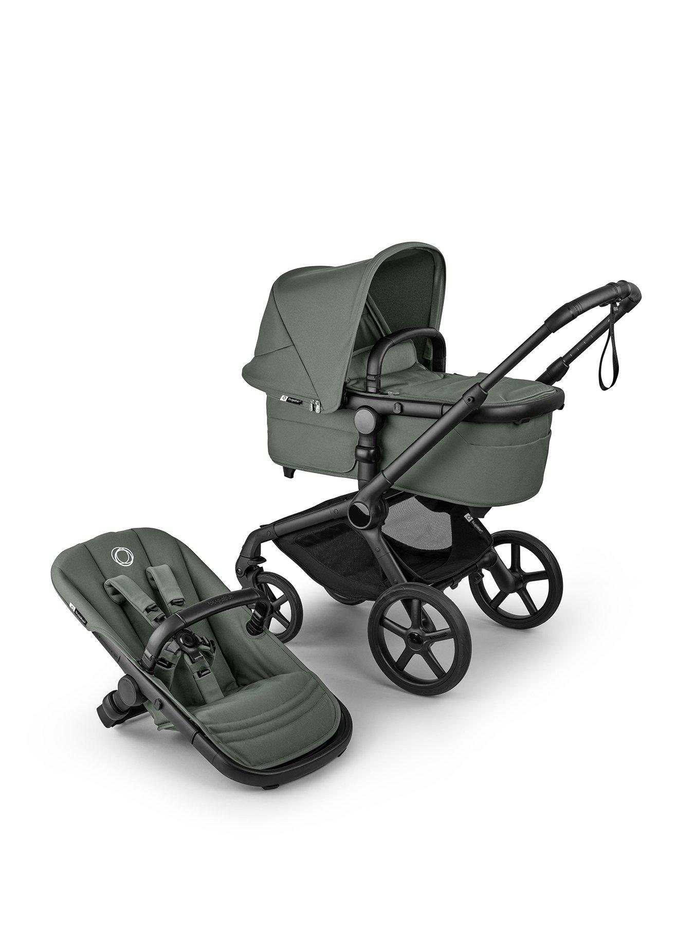 Bugaboo Fox 5 Renew Complete Pushchair - Black/Forest Green | Very