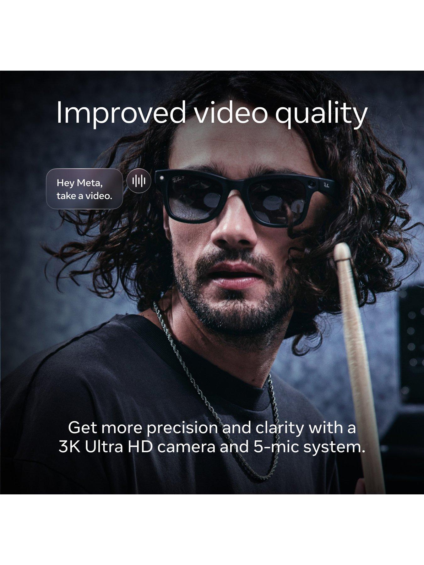 Ray-Ban Meta Skyler (Gen 2) - Shiny Black, Polarised Gradient Graphite ...