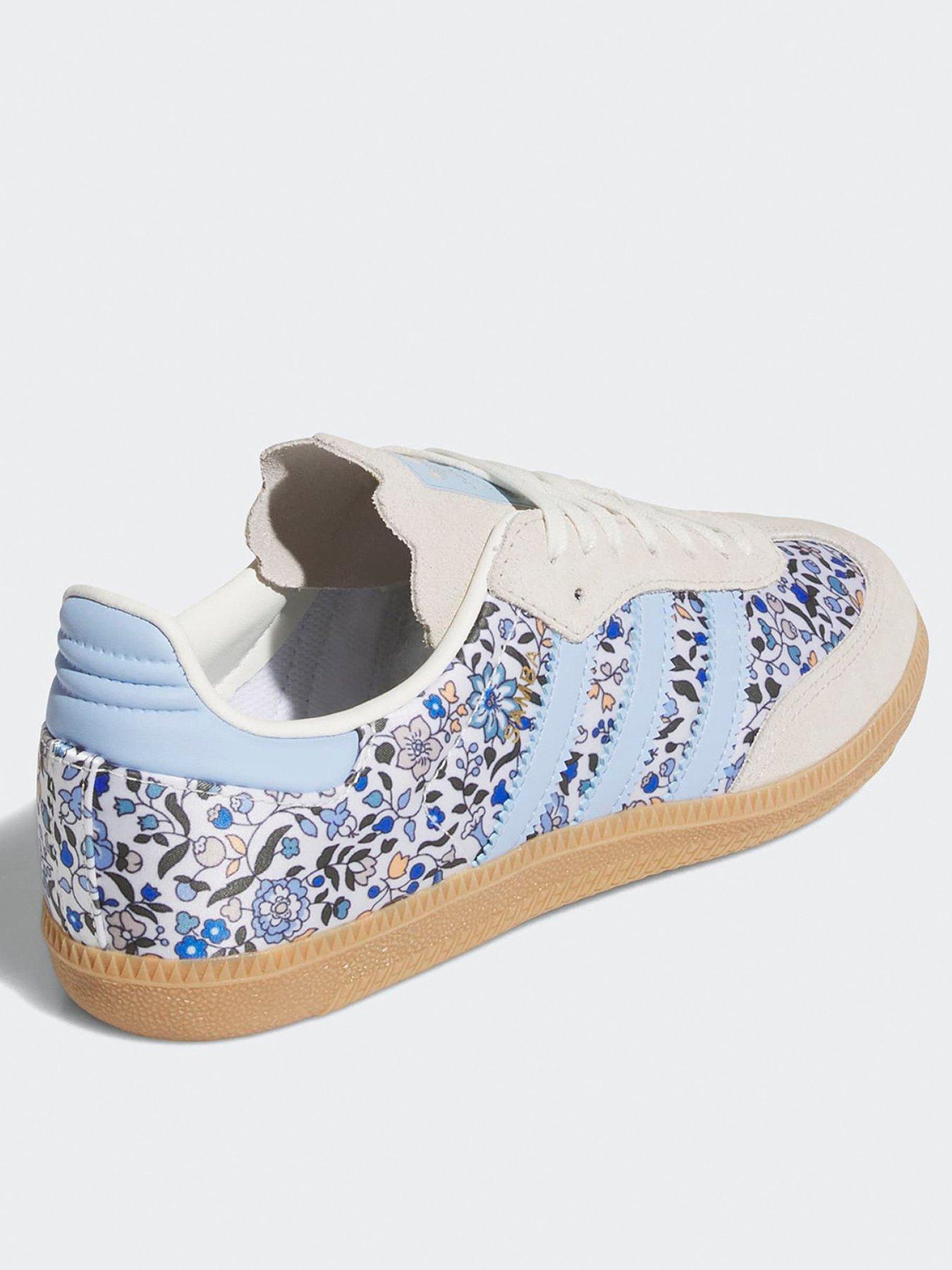 adidas Originals Junior Samba OG Trainers - Blue Flowers | Very