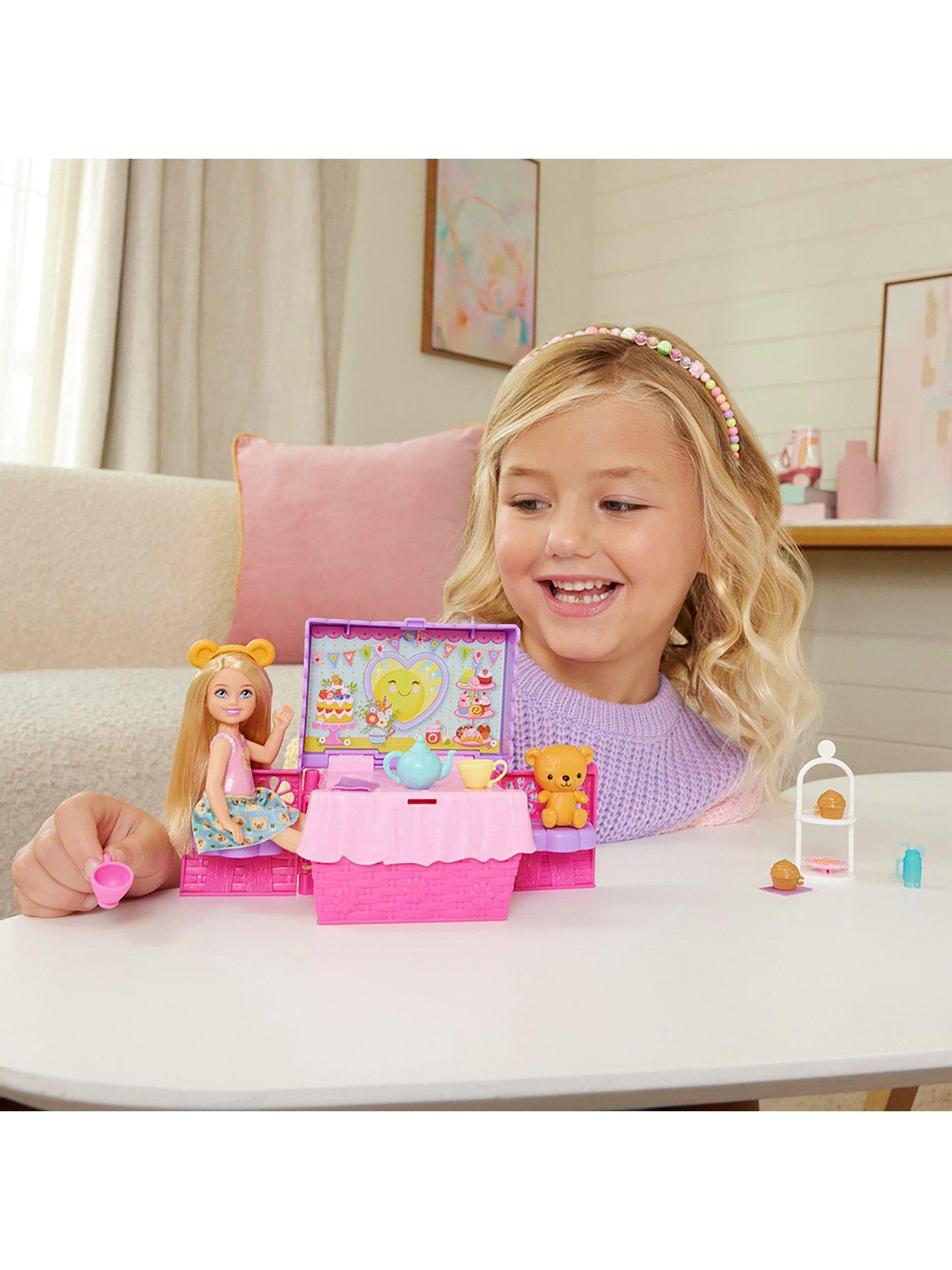 Barbie Family & Friends Club Chelsea Pop-Up Tea Party Playset with ...