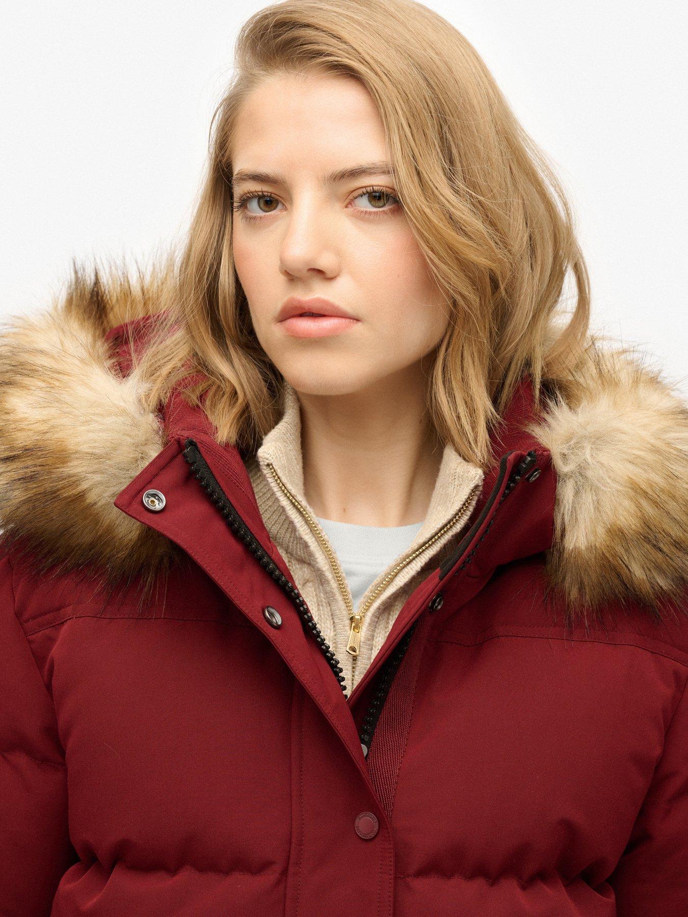 Superdry Everest 5 Baffle Puffer Jacket - Stanton Red | Very