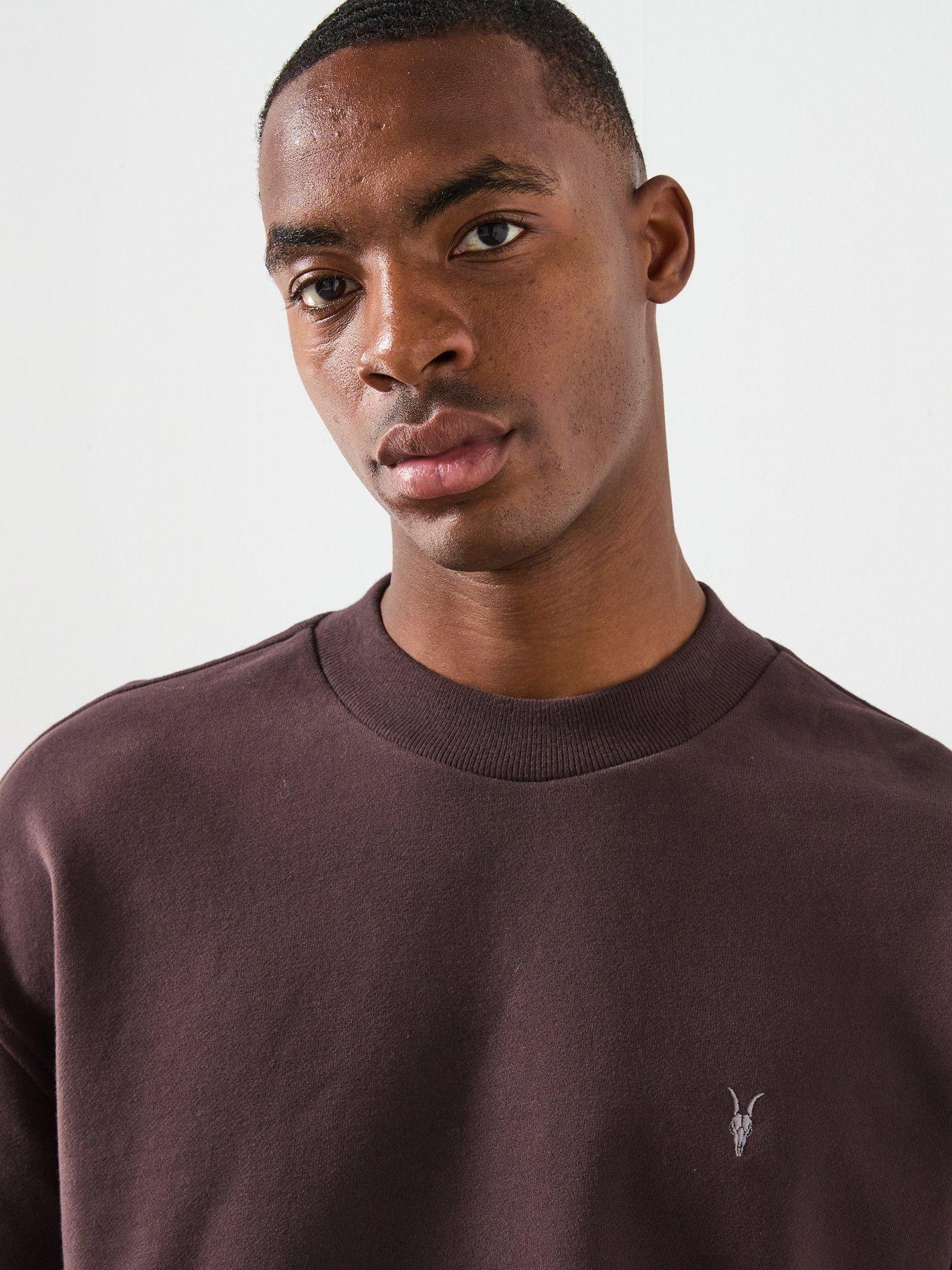 AllSaints All Saints Asher Crew Neck Sweat Top - Brown | Very