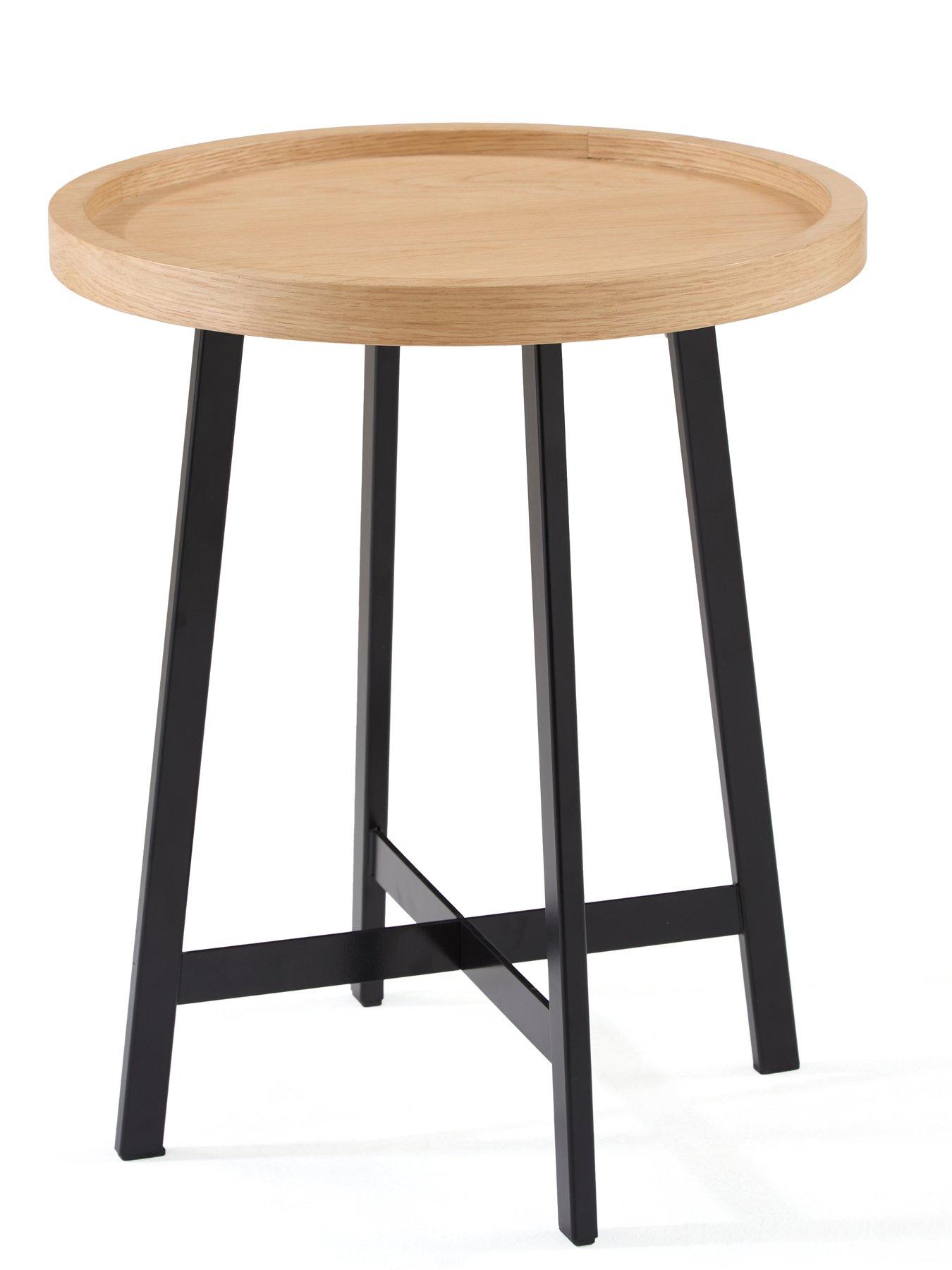 The Very Collection Odette Side Table - Natural/Black - FSC® Certified ...