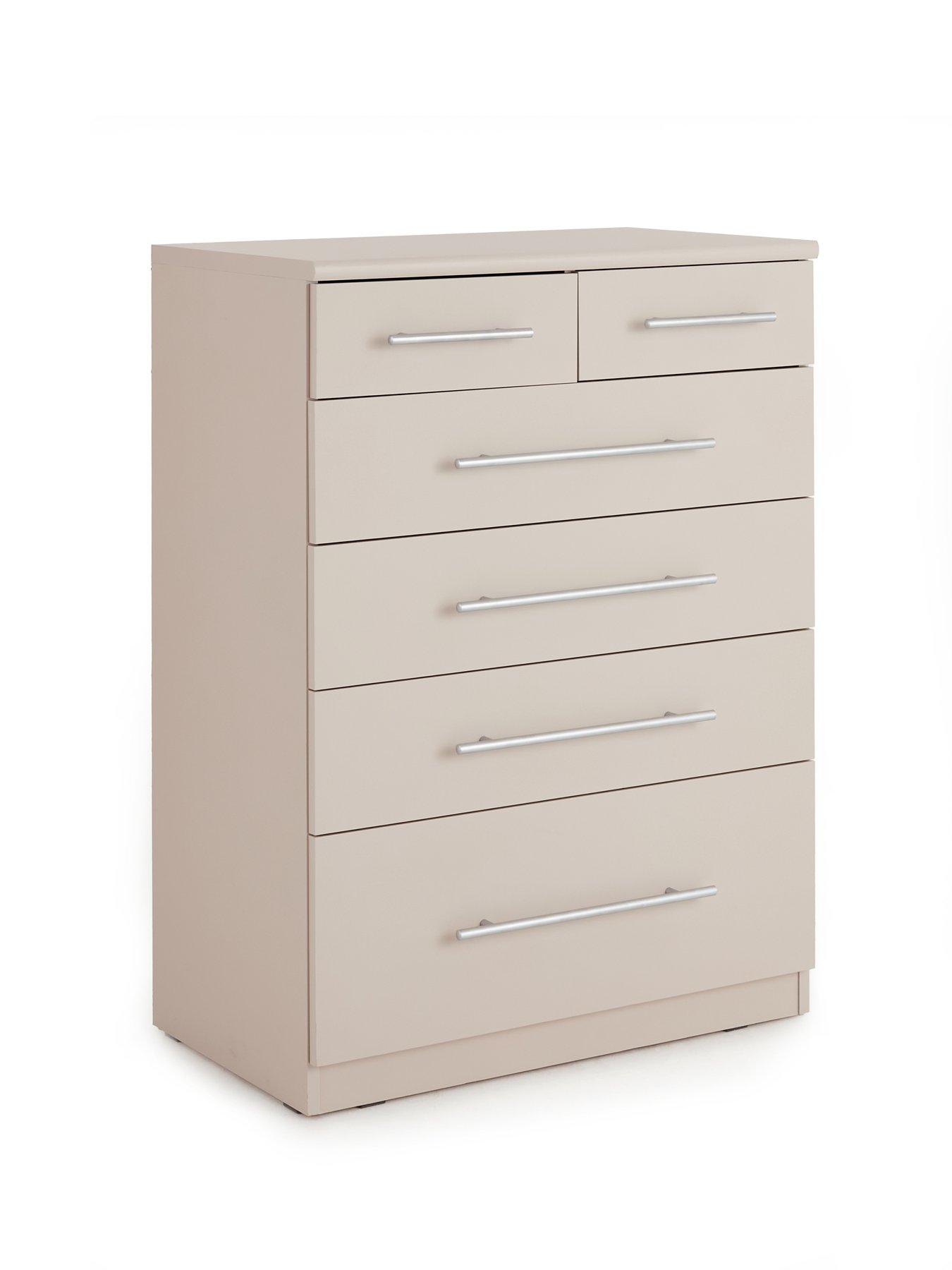 The Very Collection Prague Graduated 4 + 2 Drawer Chest - Oatmeal - FSC ...
