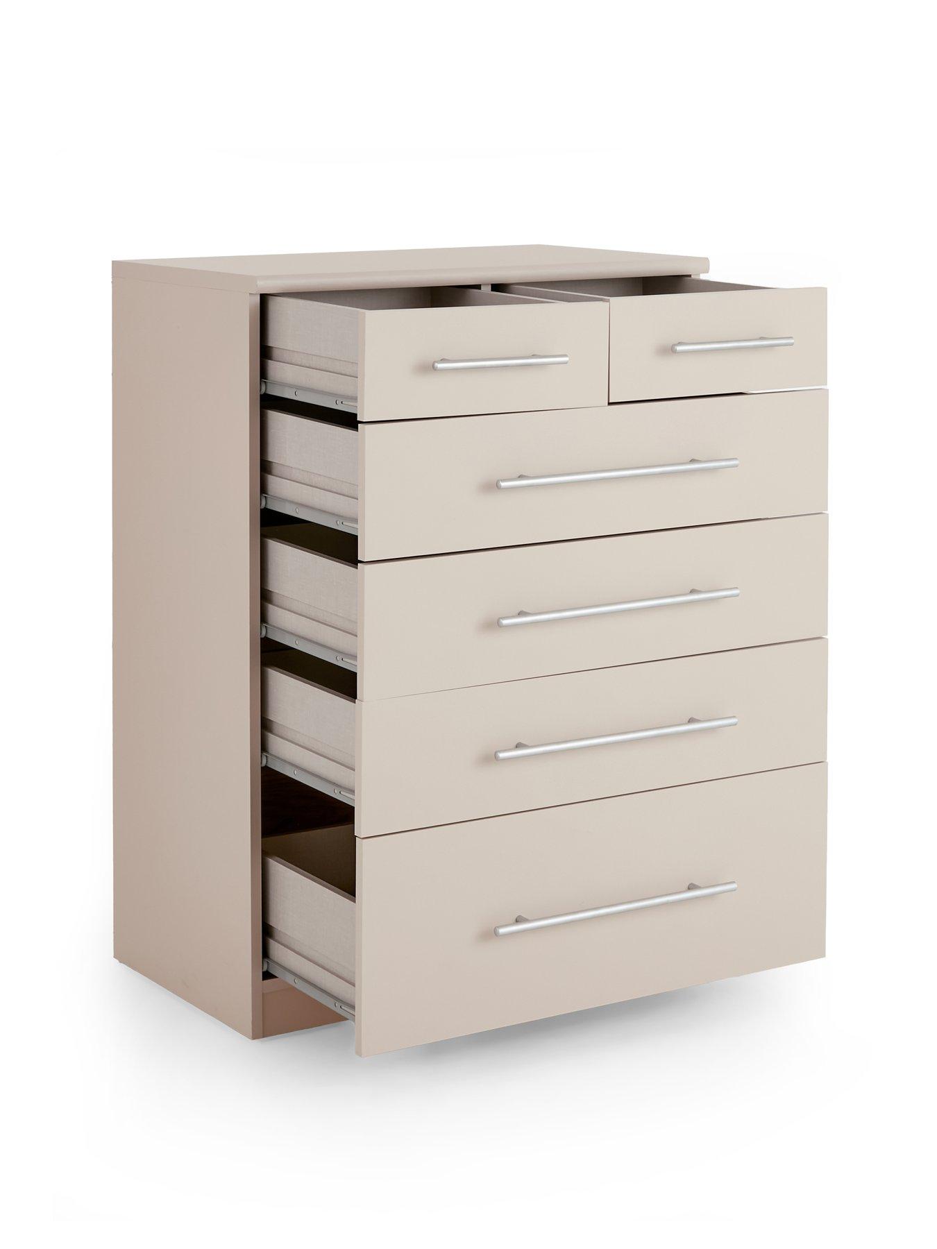 The Very Collection Prague Graduated 4 + 2 Drawer Chest - Oatmeal - FSC ...