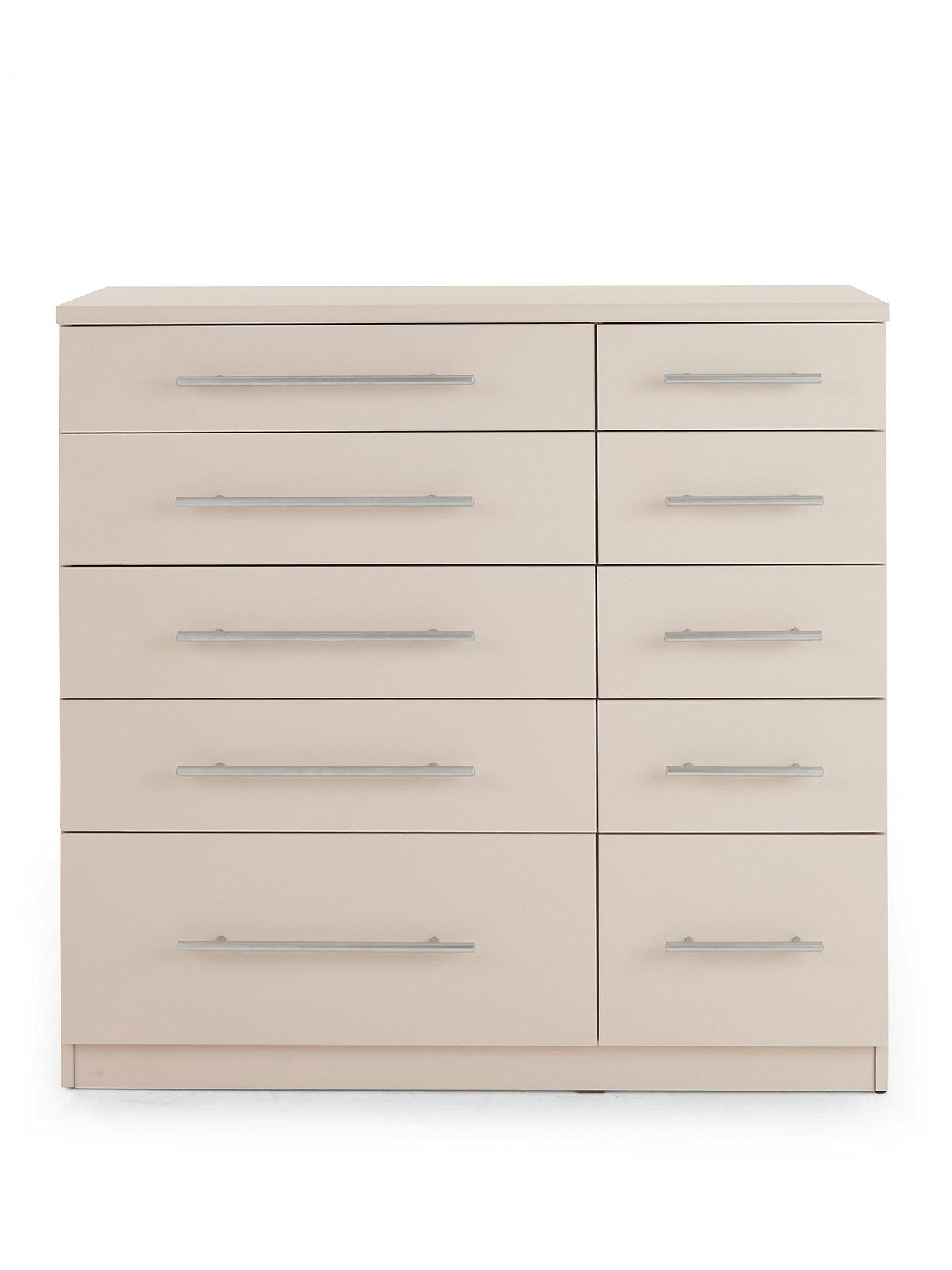 The Very Collection Prague Graduated 5 + 5 Chest - Oatmeal - FSC ...