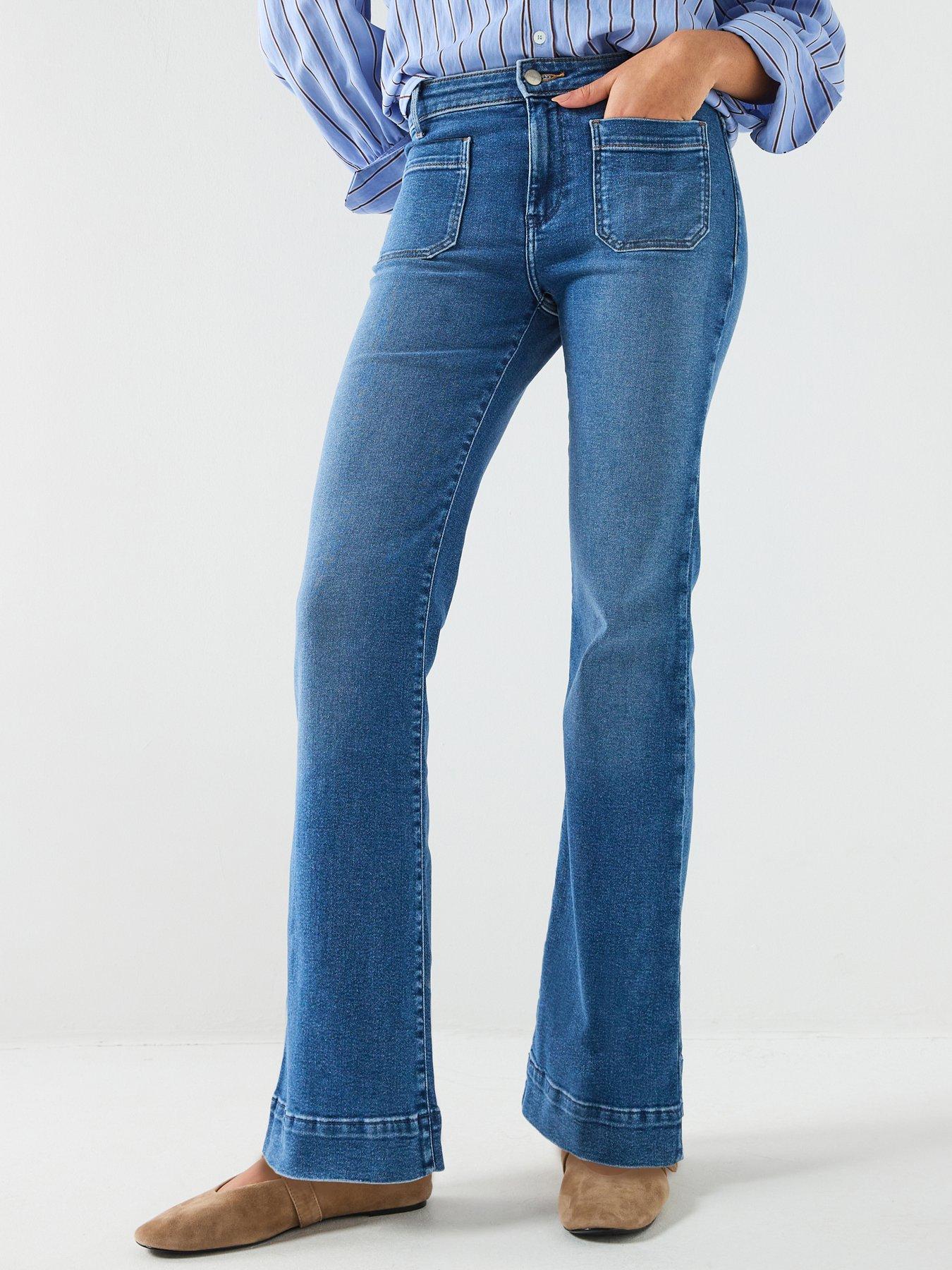 Wrangler Flare Raven Jeans - Blue | Very