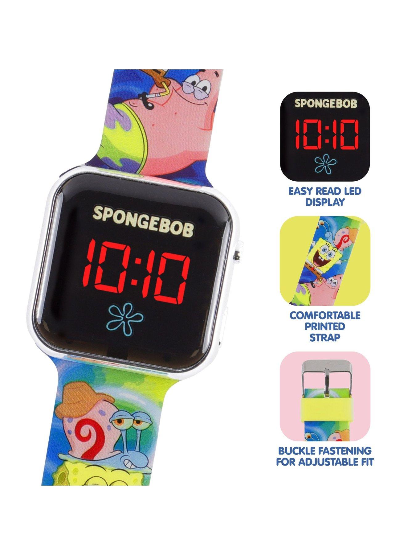 Spongebob Squarepants Spongebob and Patrick Printed Strap LED Watch | Very