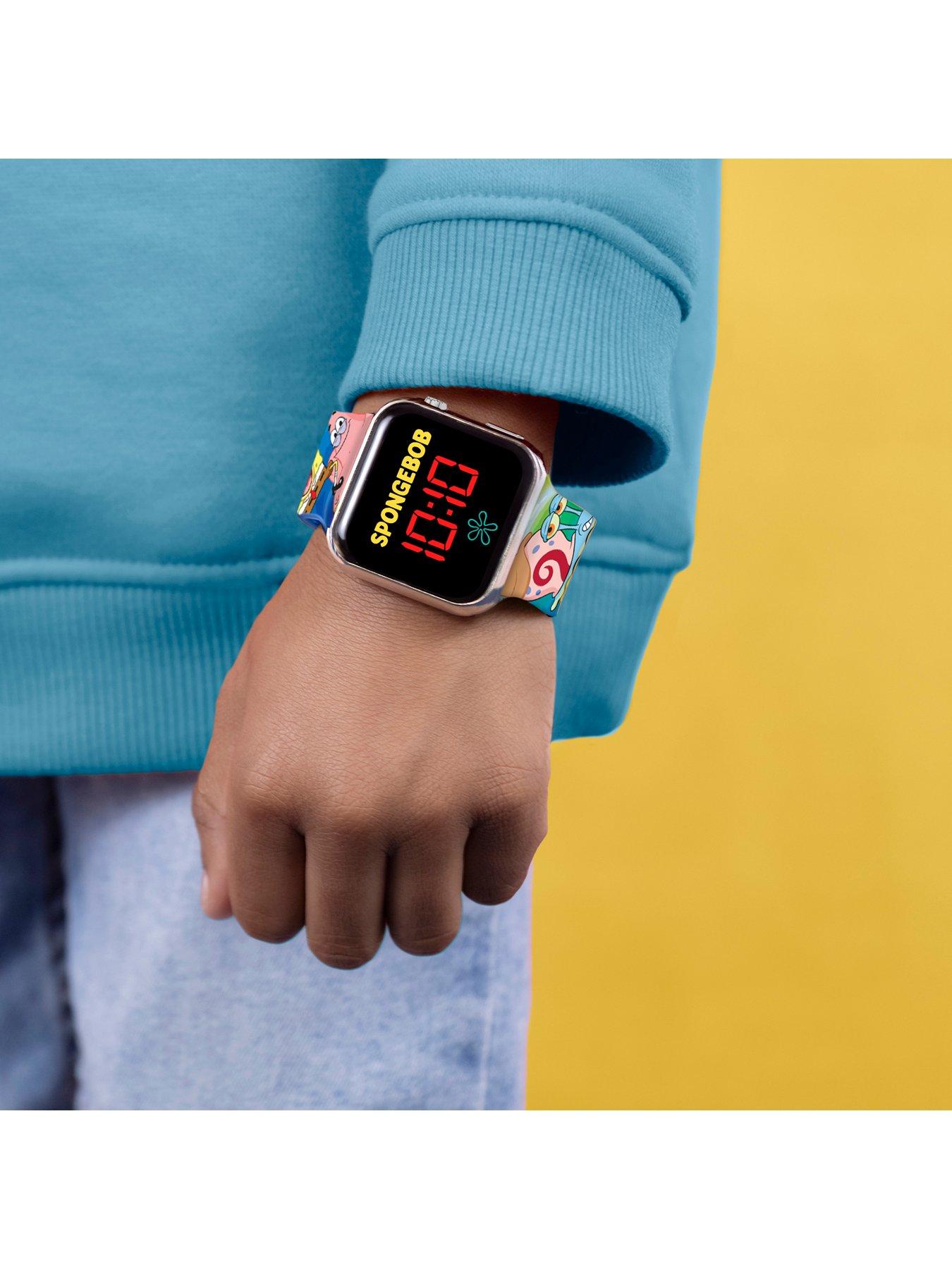 Spongebob Squarepants Spongebob and Patrick Printed Strap LED Watch | Very