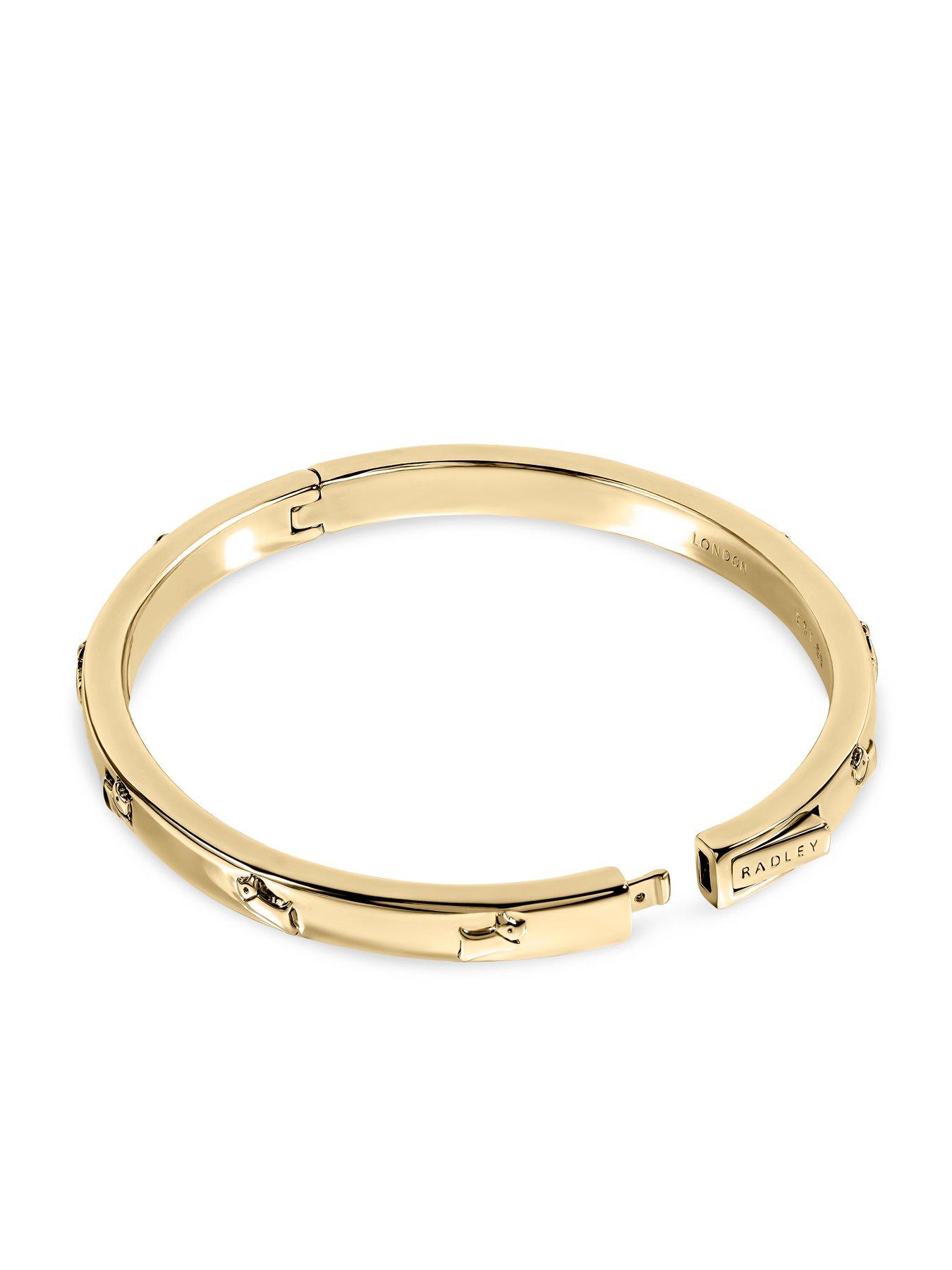 Radley 18ct GP Jumping Dog Bangle | Very