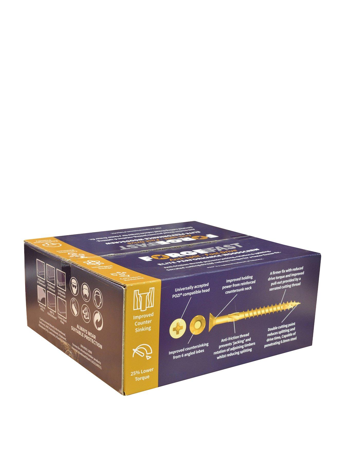 ForgeFix ForgeFast Pozi Compatible Wood Screw Forge Pack 1800 Piece | Very