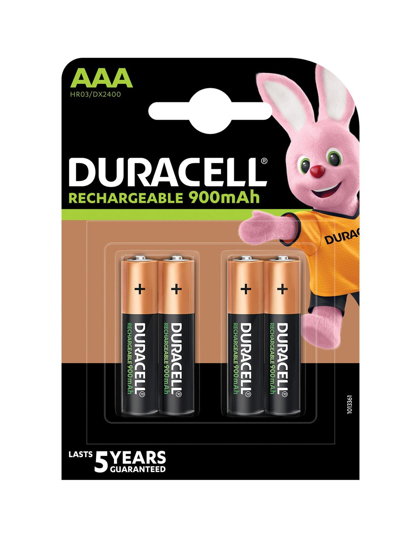 Duracell AAA Cell 900Mah Rechargeable Batteries (Pack 4) | Very