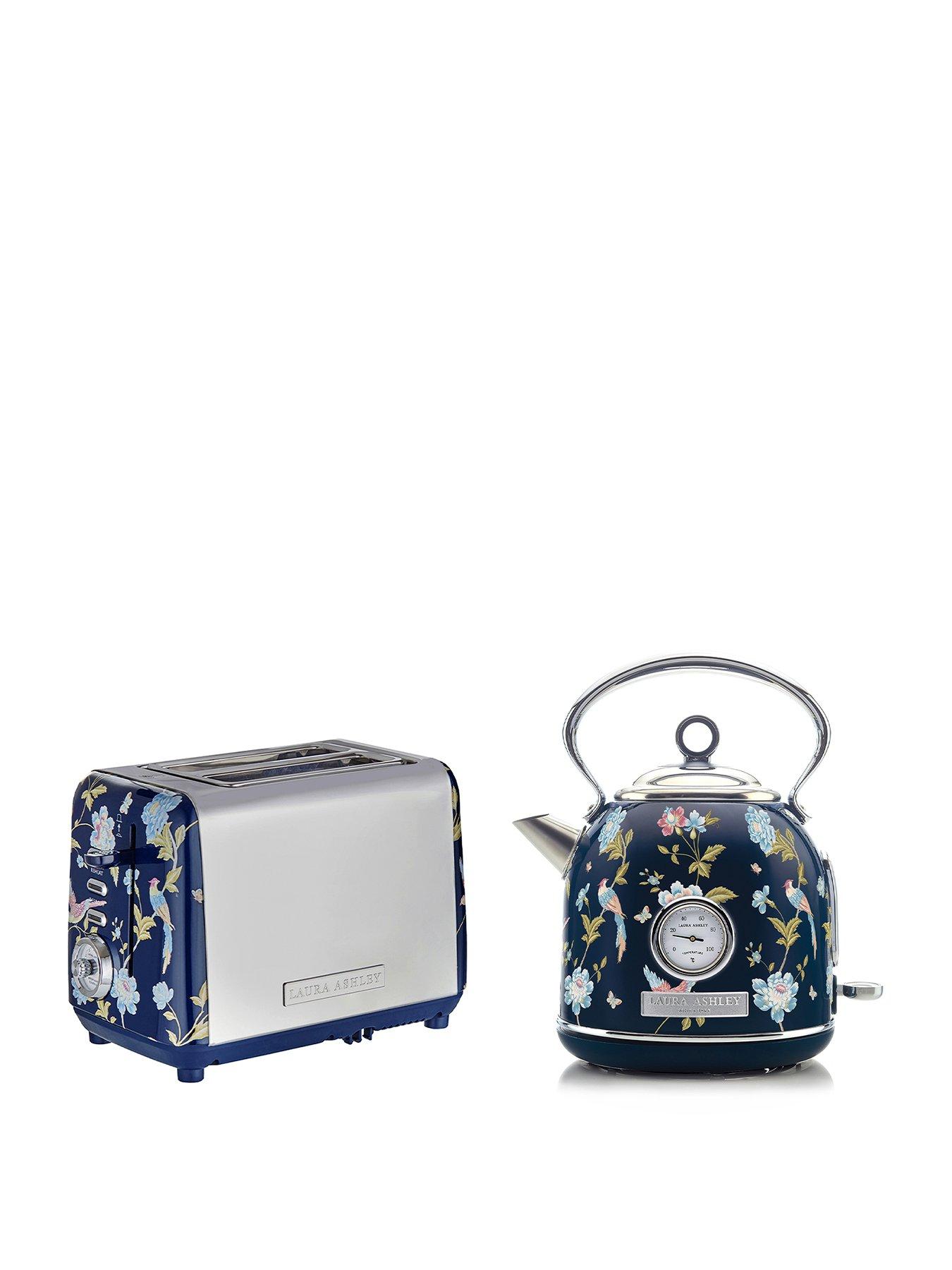 Laura Ashley 2 Slice Toaster Twin Pack, Elveden Navy | Very