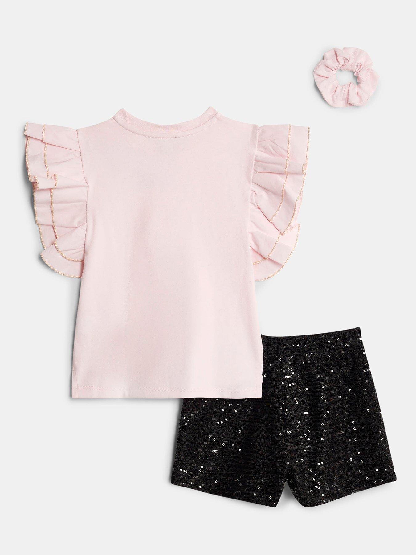 River Island Mini Mini Girls Little Princess 3 Piece Frill Sleeve ...
