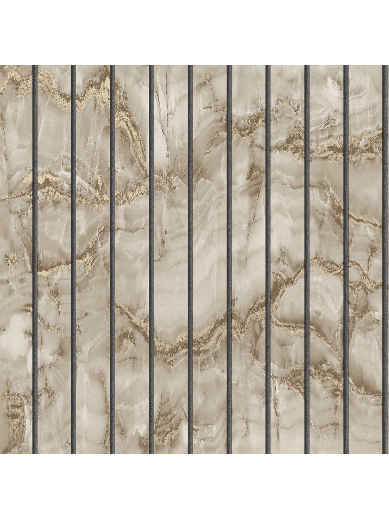 Fine Decor Marble Slat Panel Natural | Very
