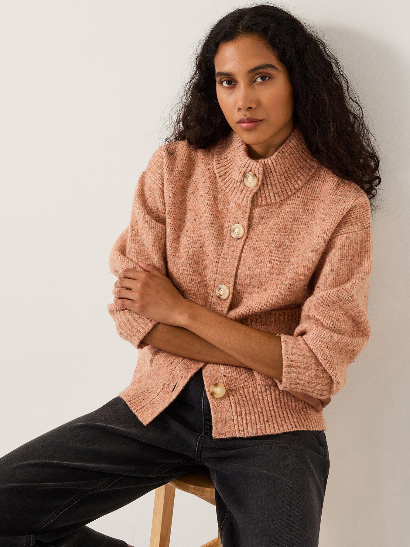Monsoon Nieve Nep Cardigan - Pink | Very