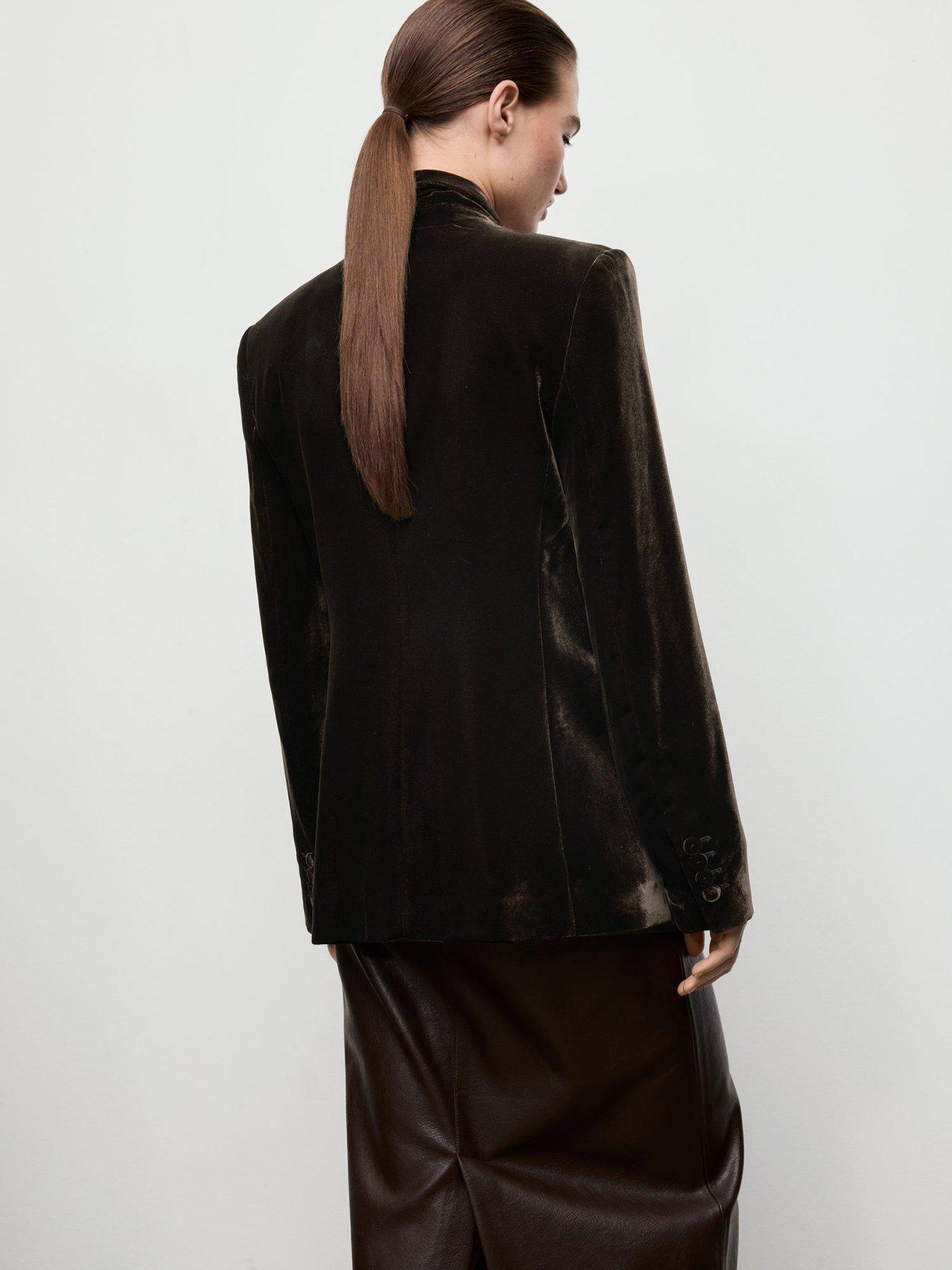 Mango Structured Velvet Blazer | Very