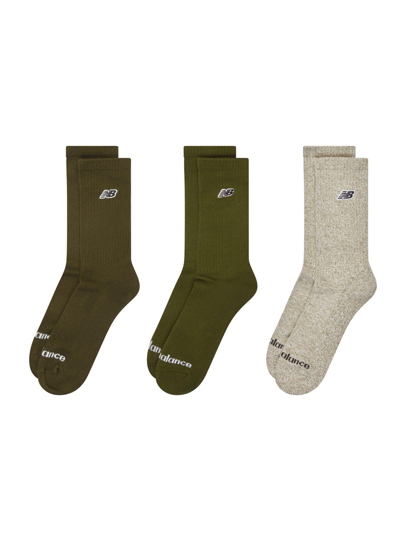 New Balance NB Black Patch Logo Seasonal Crew Stocks 3 Pack - Multi | Very