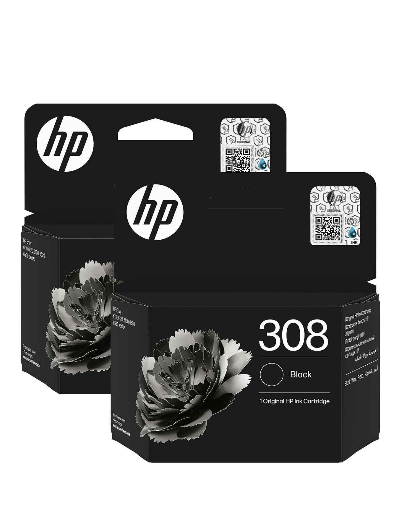 HP 308 Original Black Ink Cartridge 2-Pack | Very