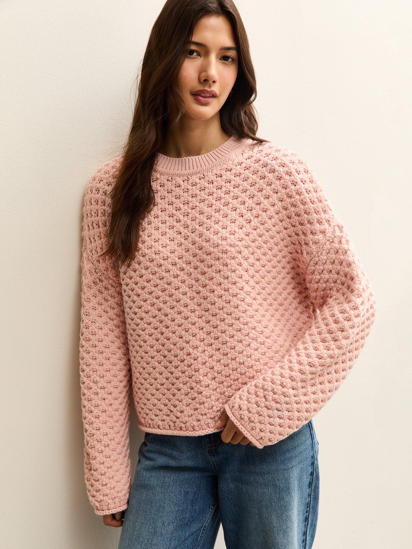 New Look Light Pink Stitch Knit Jumper | Very