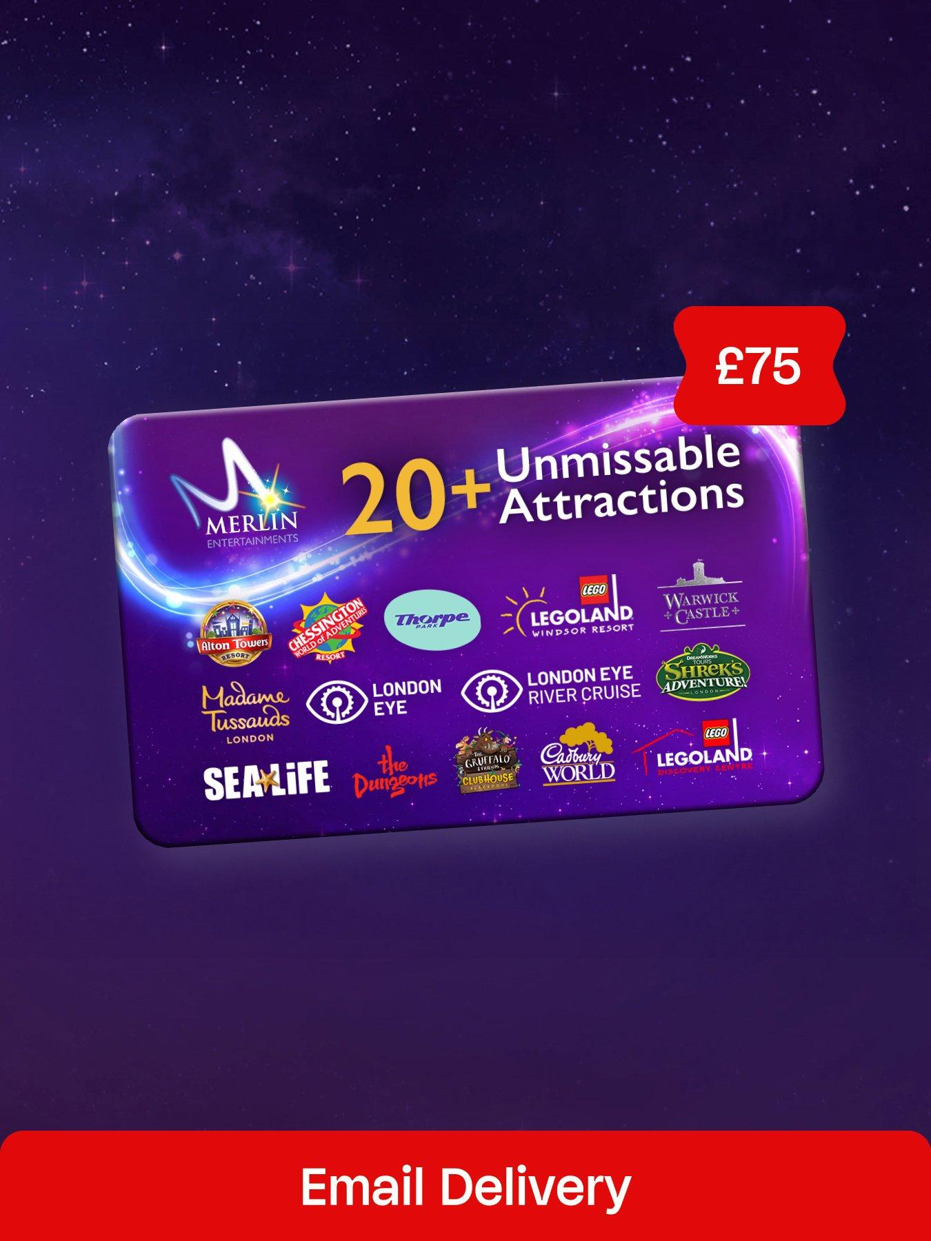 Virgin Experience Days £75 Merlin Attractions Gift Card - digital ...