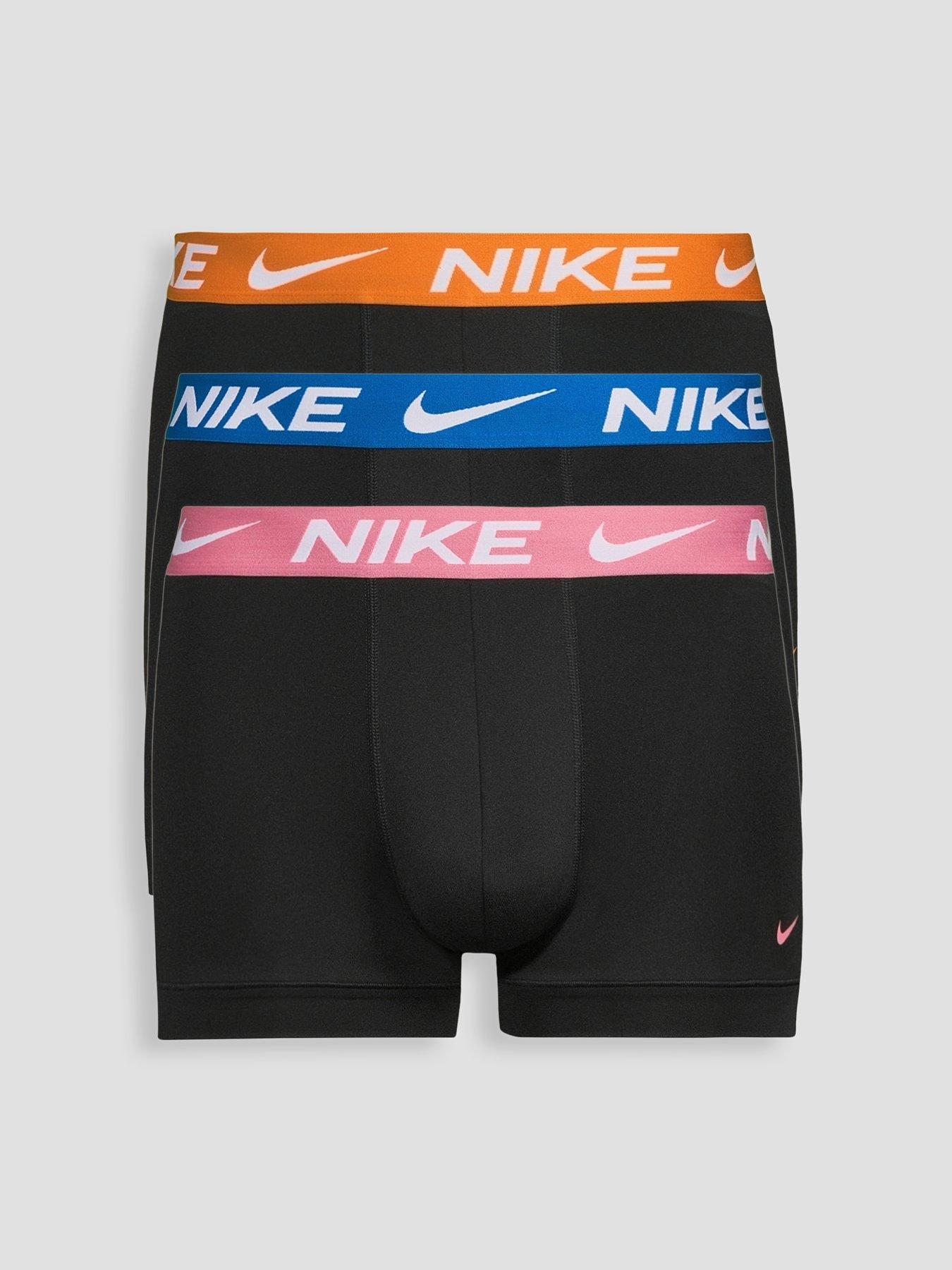 Nike Micro 3 Pack Trunks - Black/Multi | Very