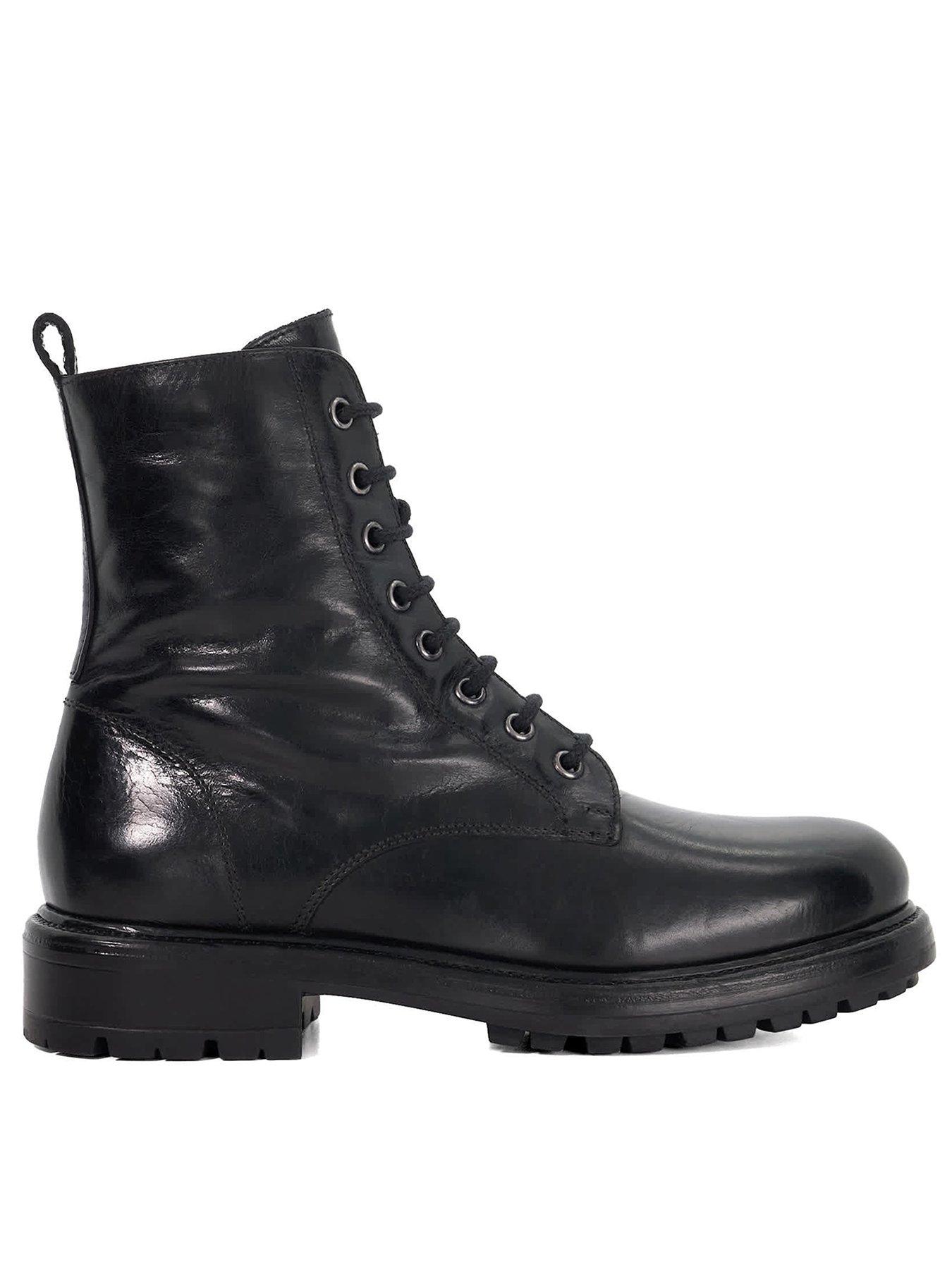 Dune London Patley Chunky Lace Up Boots - Black | Very