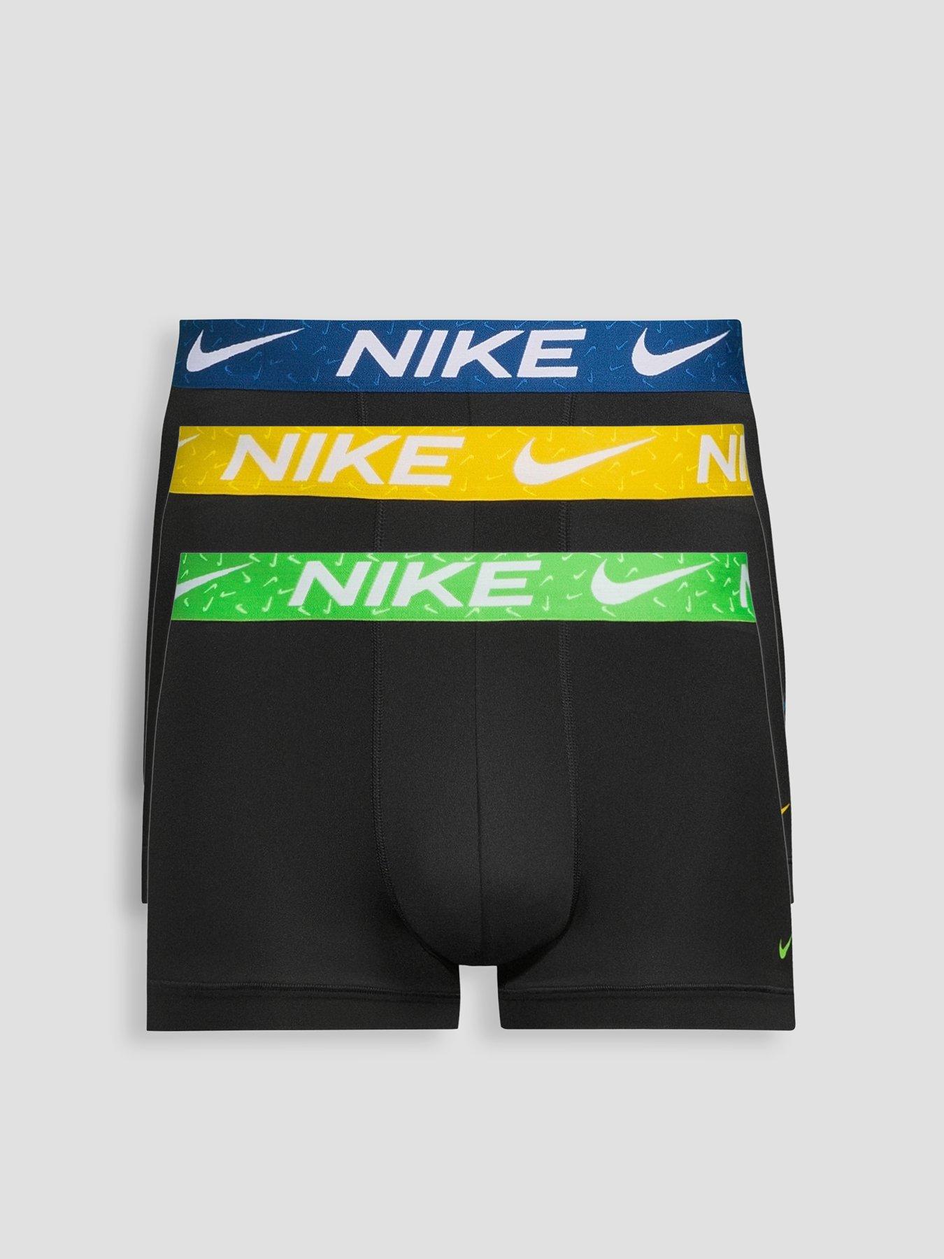 Nike Micro 3 Pack Trunks - Black/Multi | Very