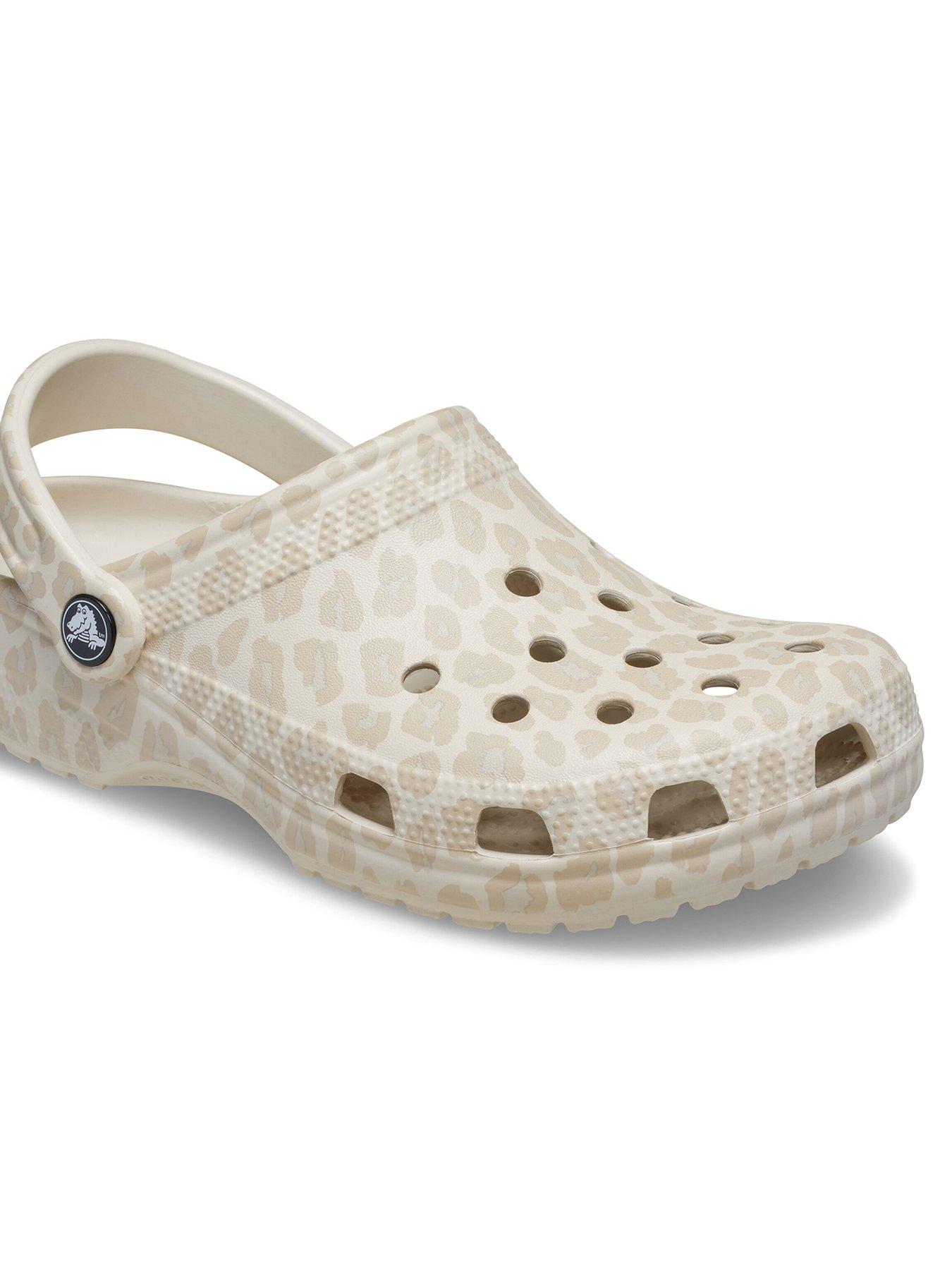 Crocs Classic Animal Clog - Almond Tint/Leopard | Very