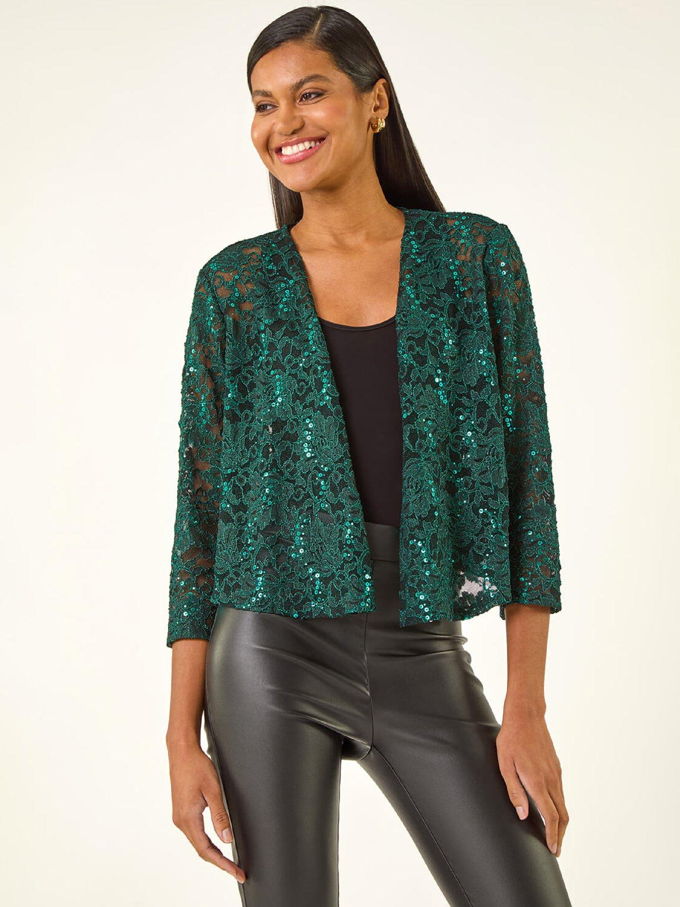 Roman Glitter Sequin Lace Top | Very
