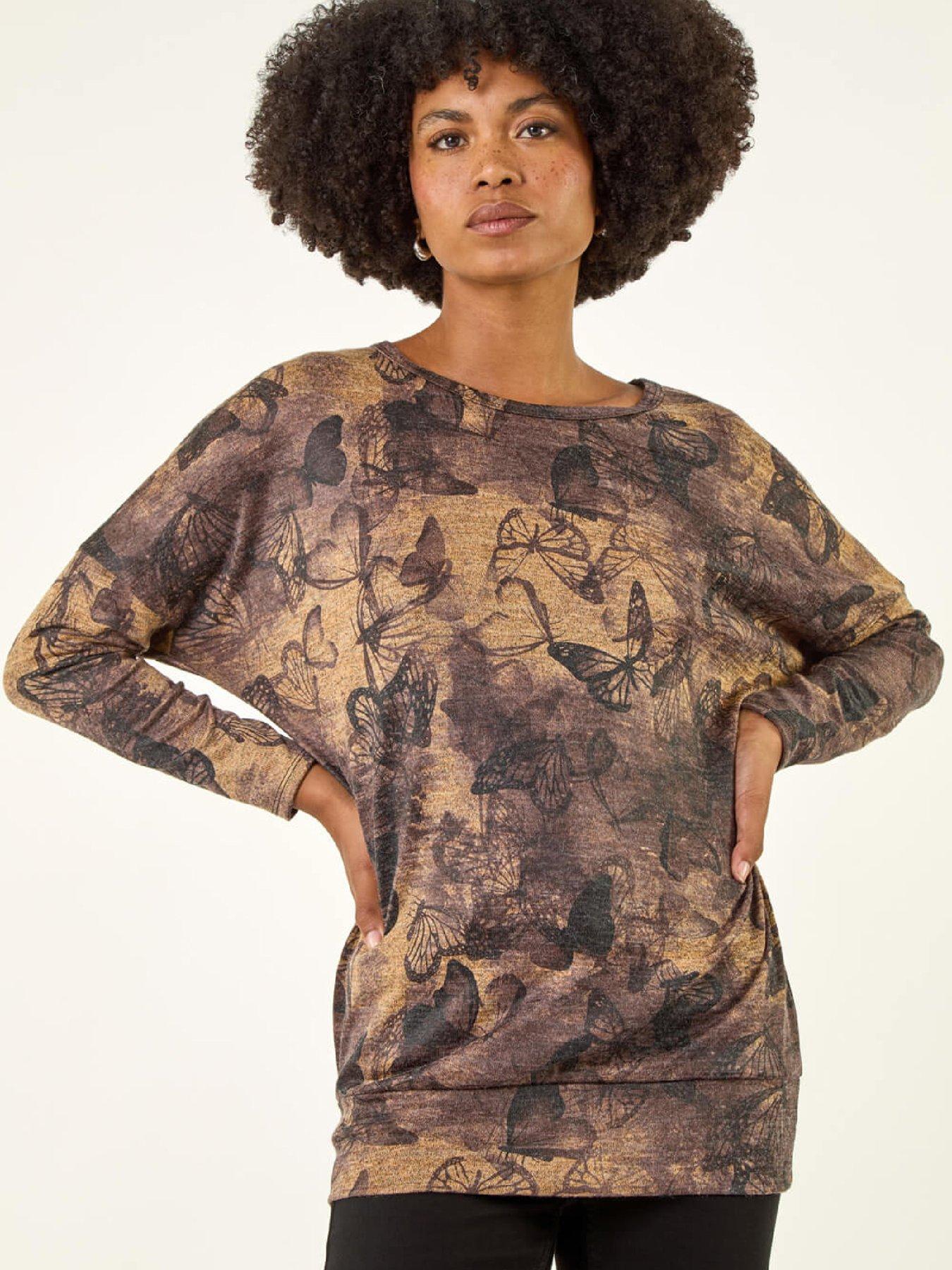 Roman Butterfly Print Snit Top | Very