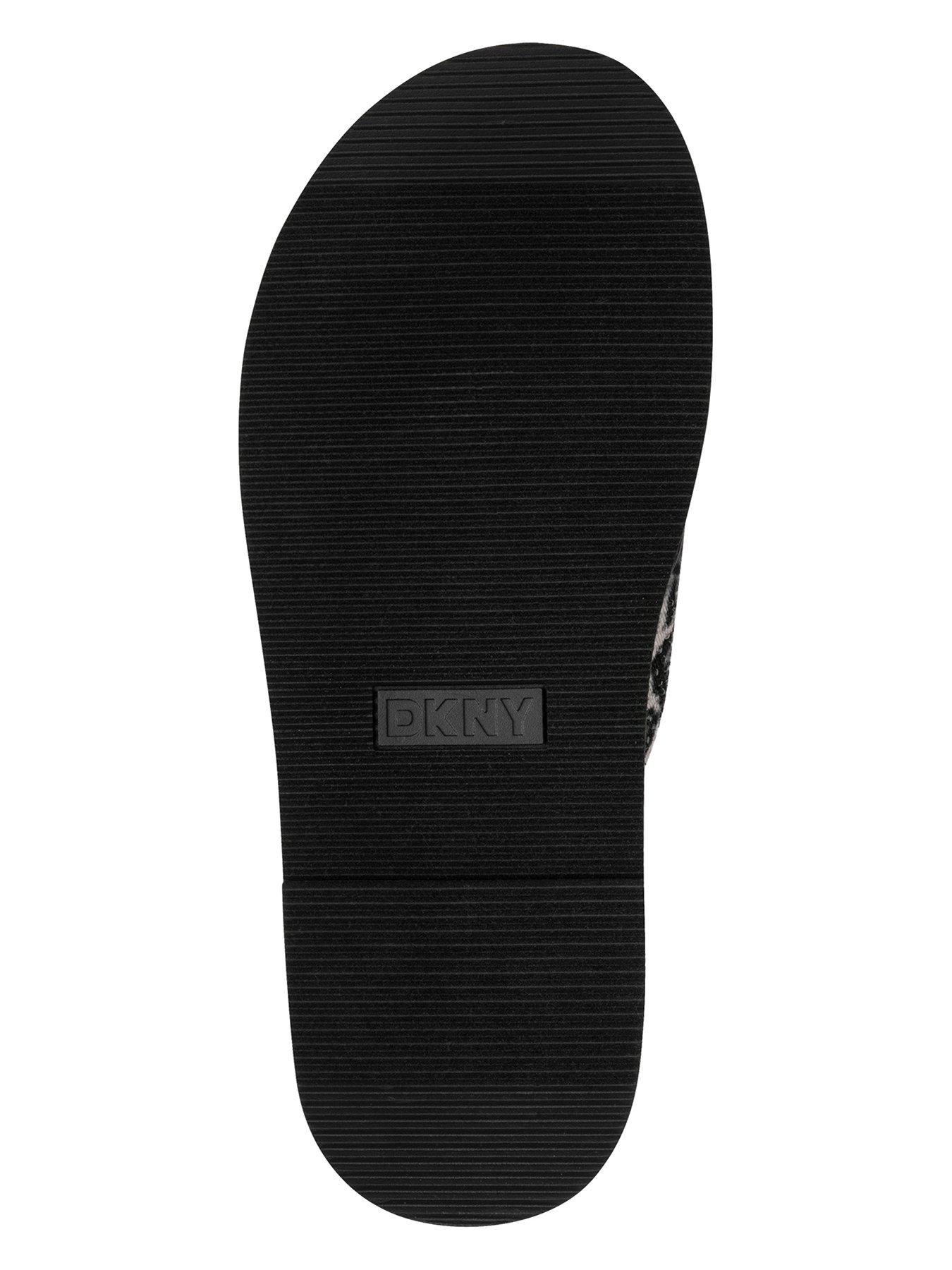 DKNY Berris - X Band Wedge Espadrille 40mm - Black | Very