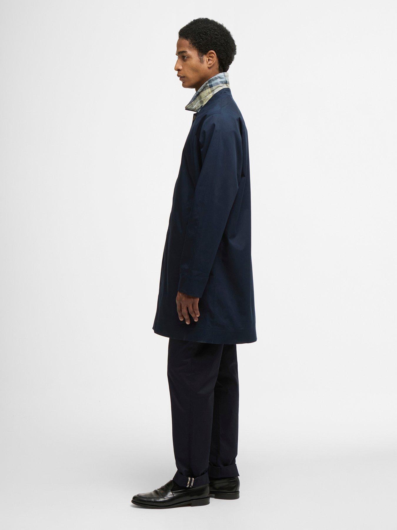 Barbour Rokig Waterproof Mac Jacket - Navy | Very